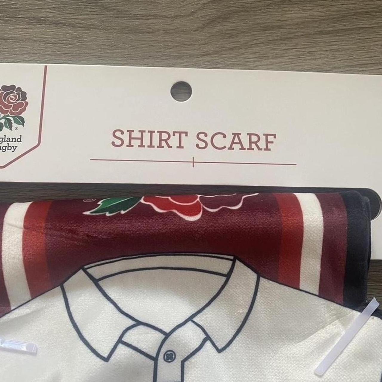 England Rugby Scarf - Velvet Jersey Scarf... - Depop