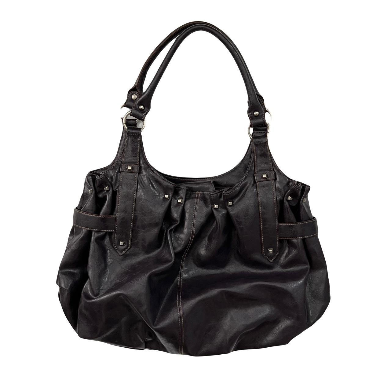 Dark purple studded hobo y2k bag #y2k #2000s... - Depop