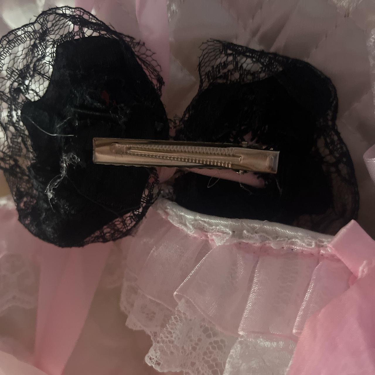 agejo gyaru style hair bow clip! (my melody hair... - Depop