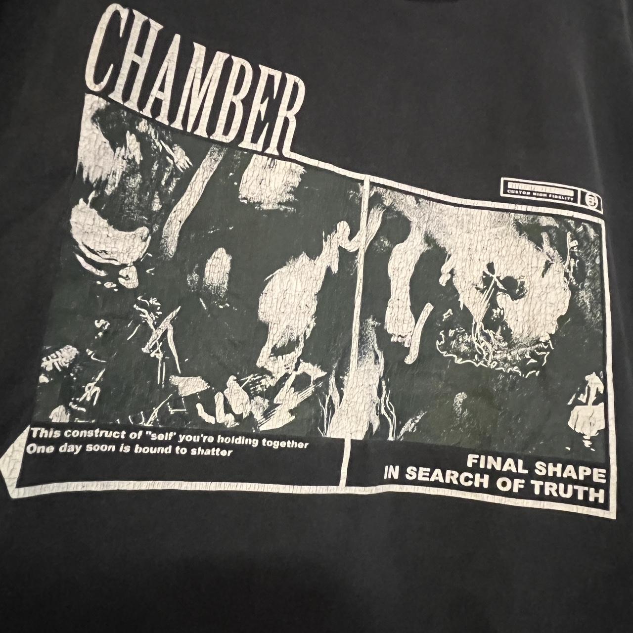 Chamber tee On comfort colors, some cracking in... - Depop