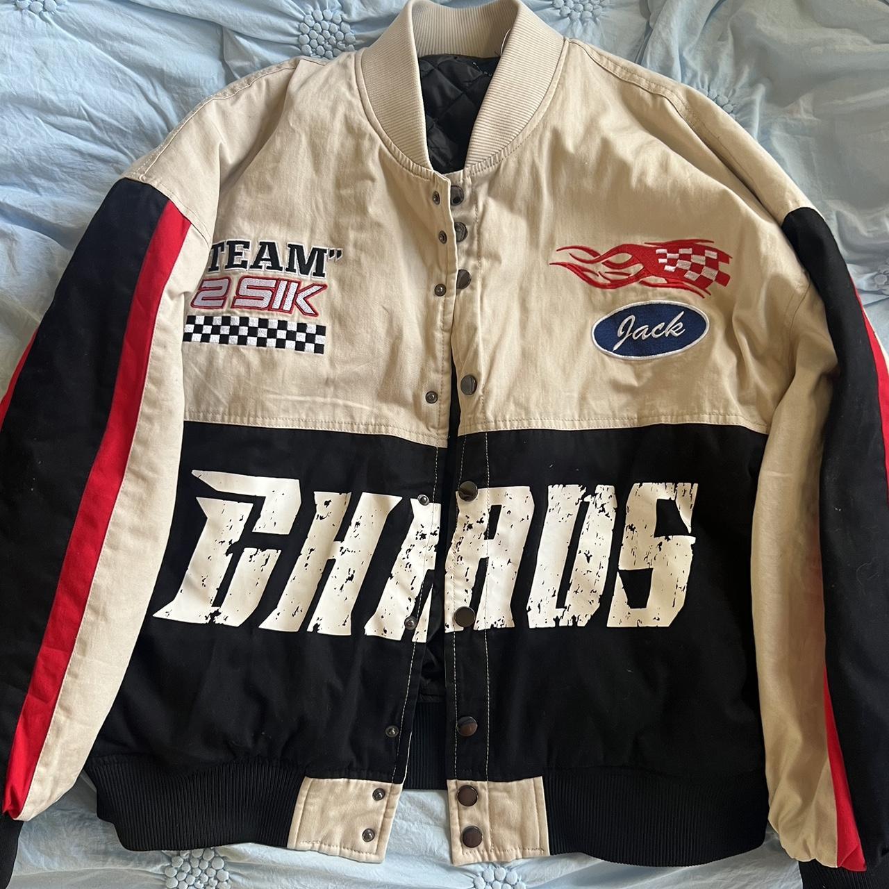 Oversized race car jacket ( super cute only worn once) - Depop