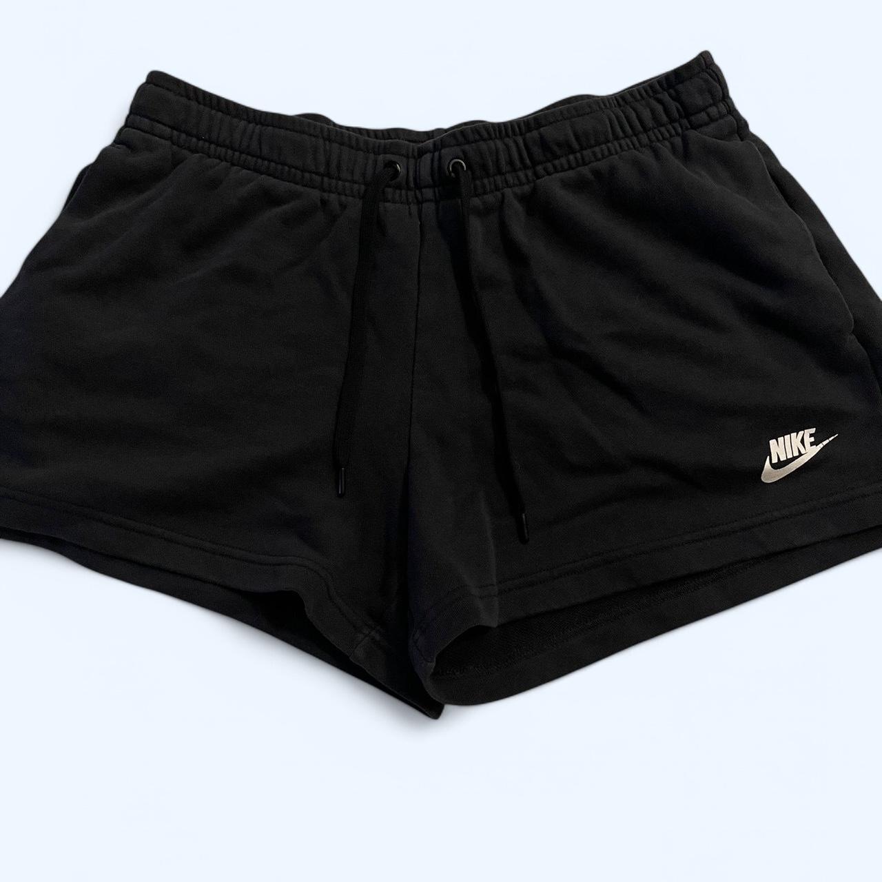 Black Nike cotton shorts 🪰adjustable waist 🪰super... | Depop