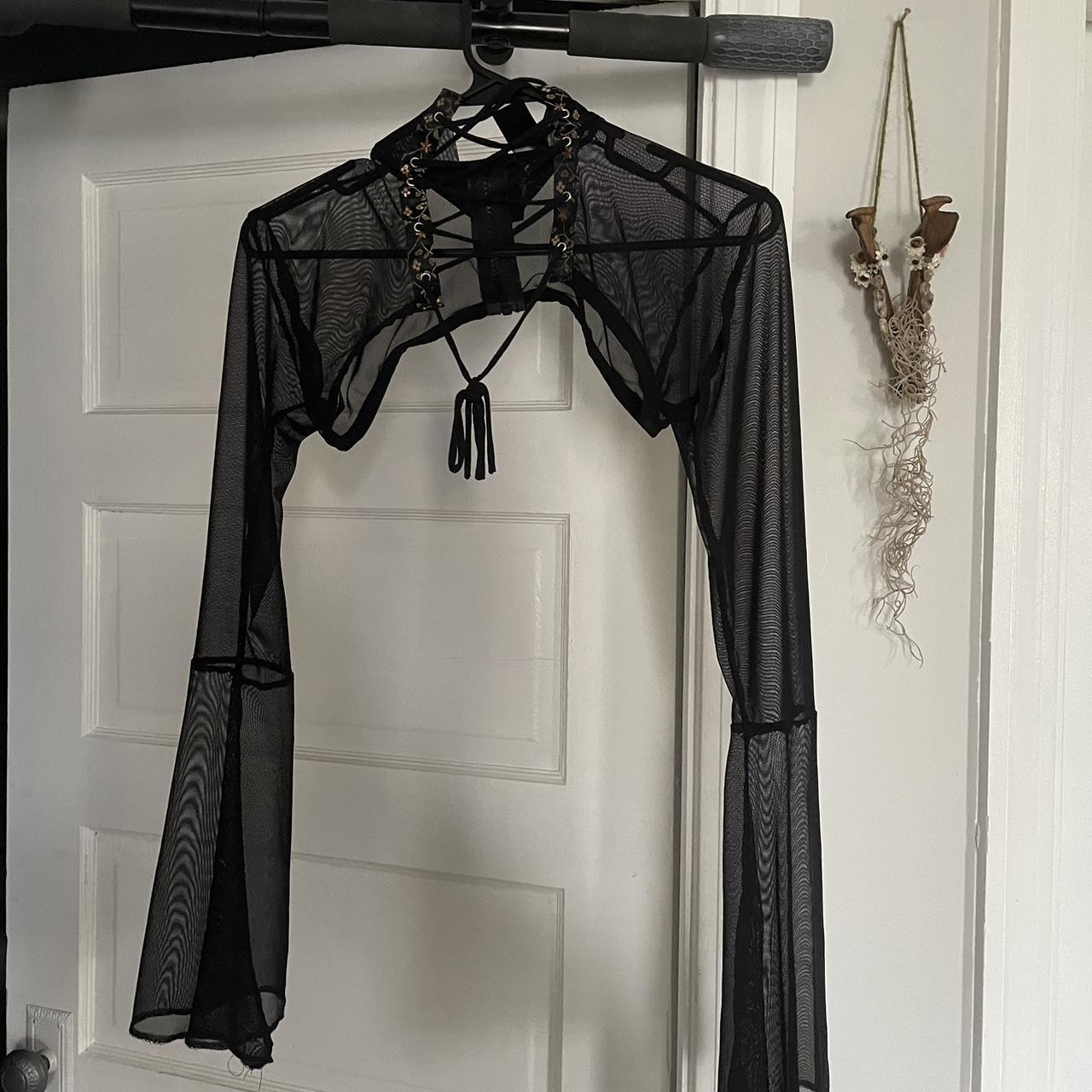 Shop Melanoir shrug #goth #rave #gothic #melanoir... - Depop