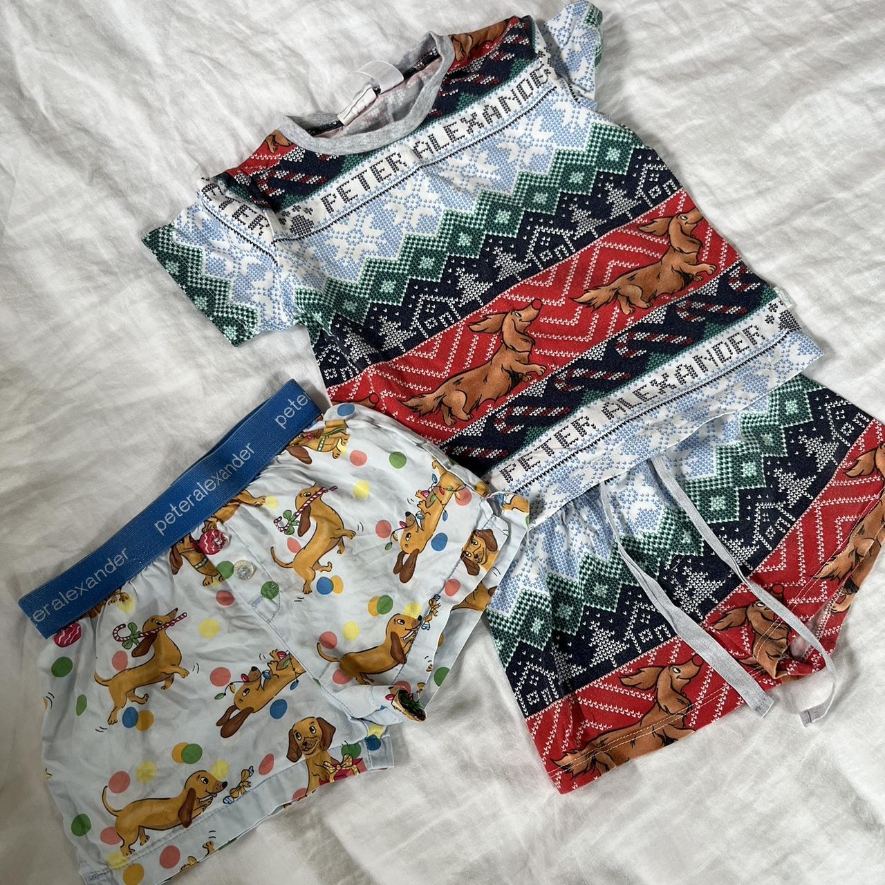 Peter Alexander Christmas pjs Set size 2 Shorts size 3 - Depop