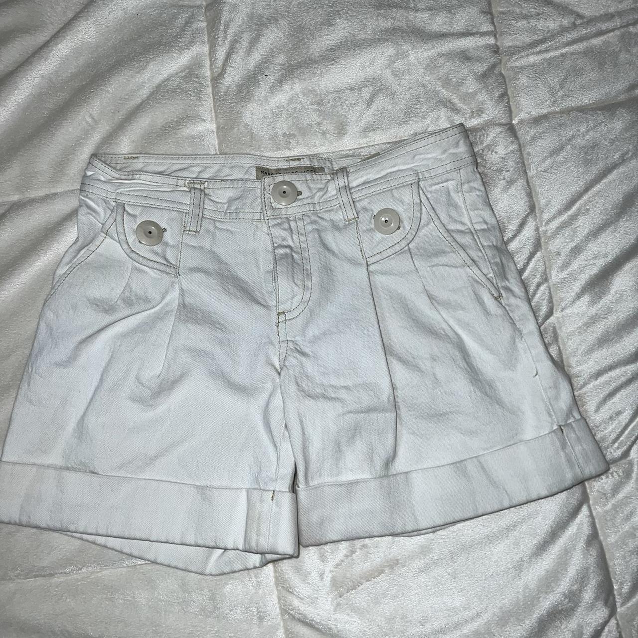 Marc Jacobs white denim shorts Tags 90s Brandy - Depop