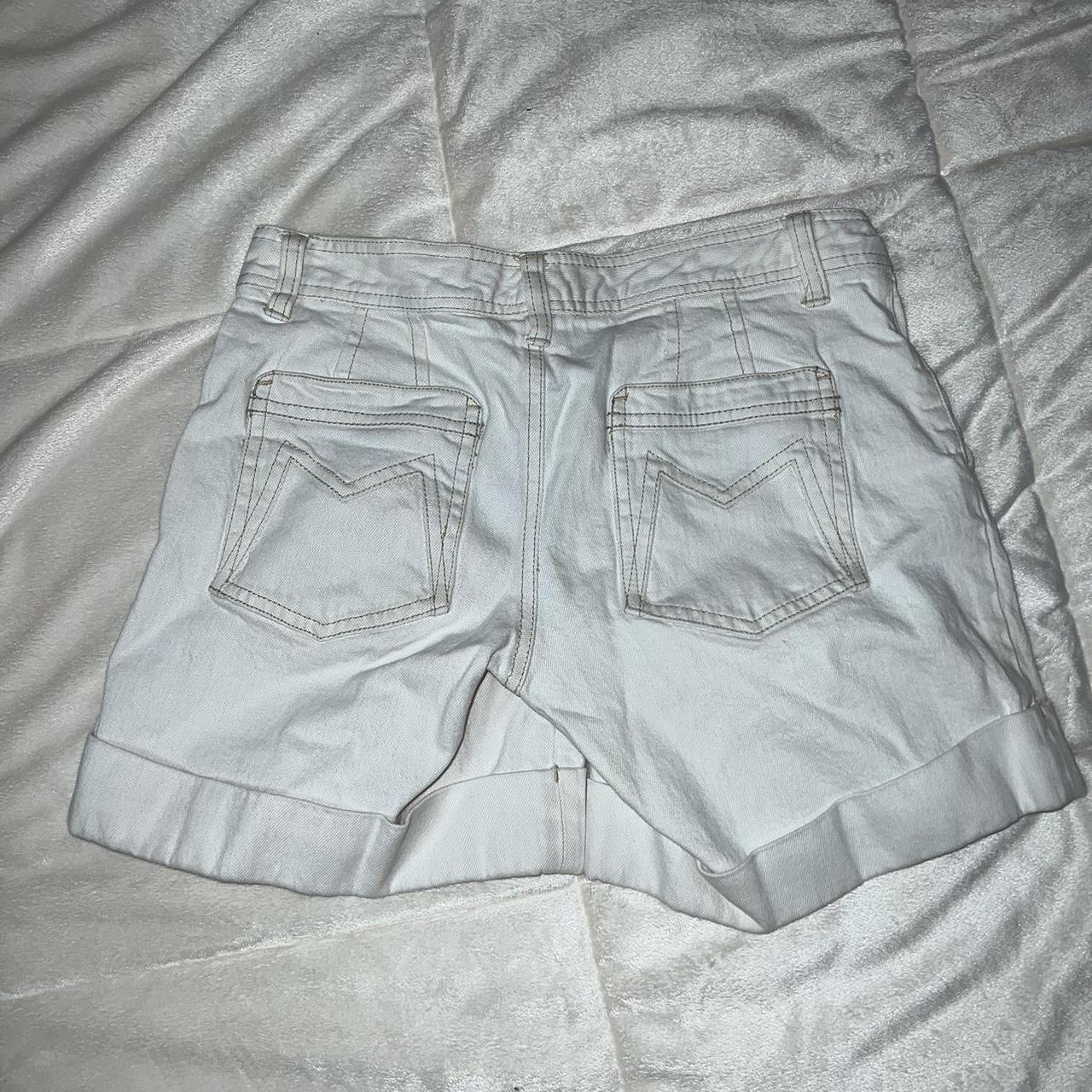 Marc Jacobs white denim shorts Tags 90s Brandy - Depop