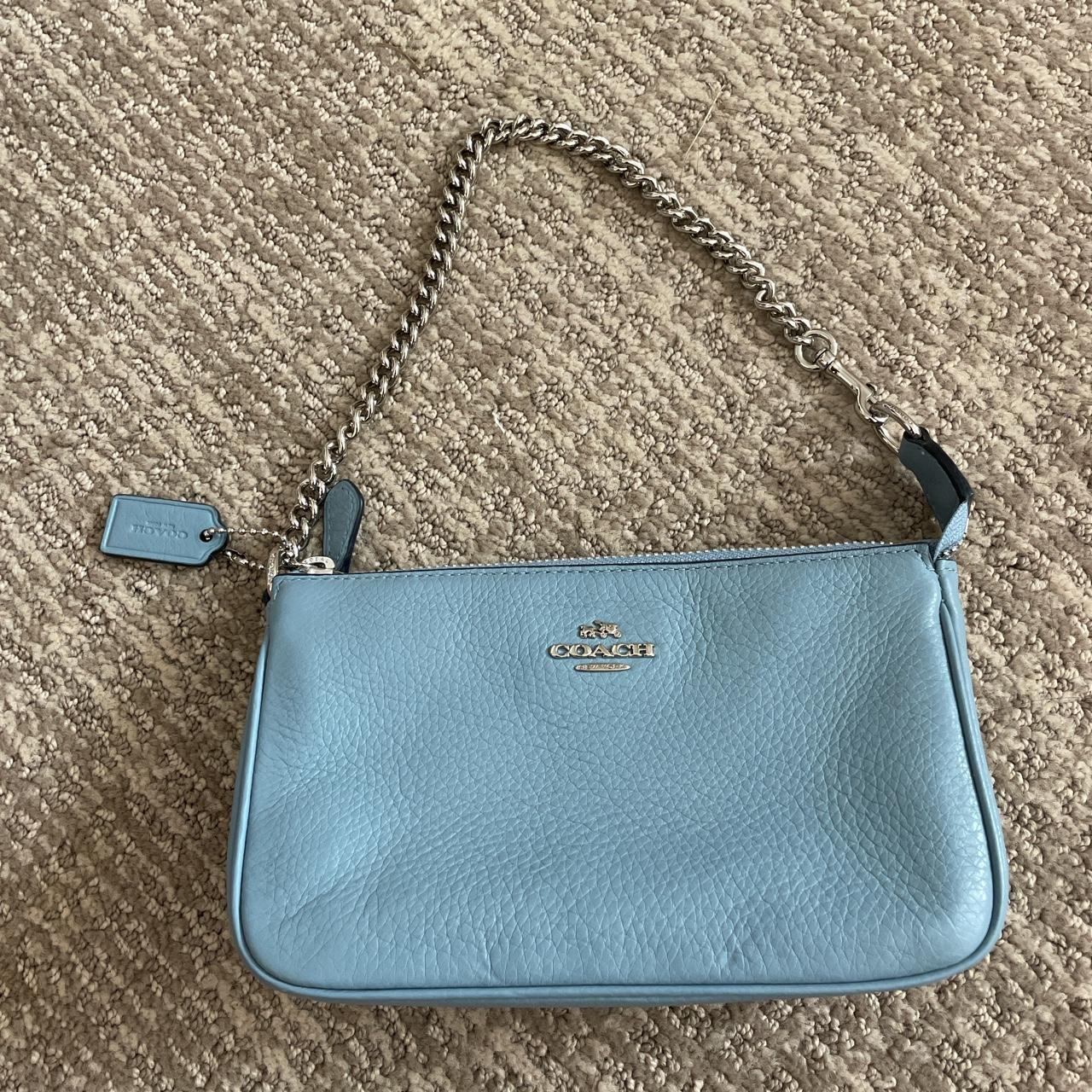 no pay pal light blue coach mini bag. matching... - Depop