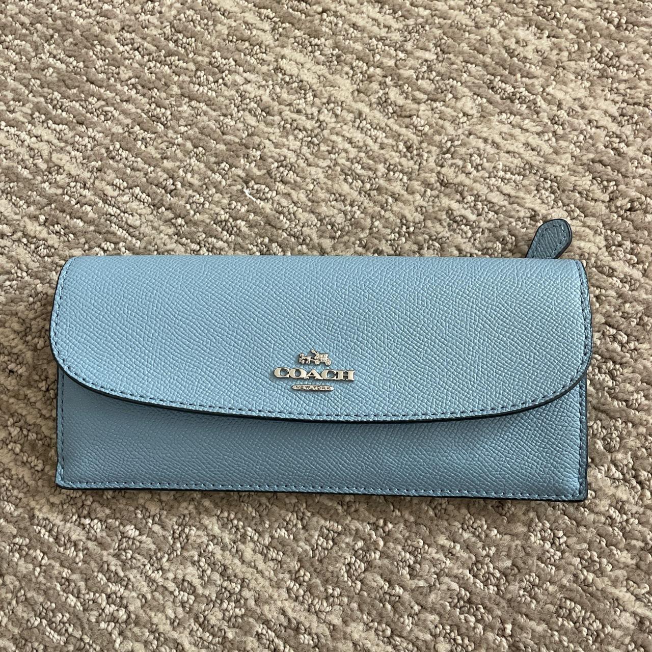 no pay pal light blue coach wallet. matching bag on... - Depop