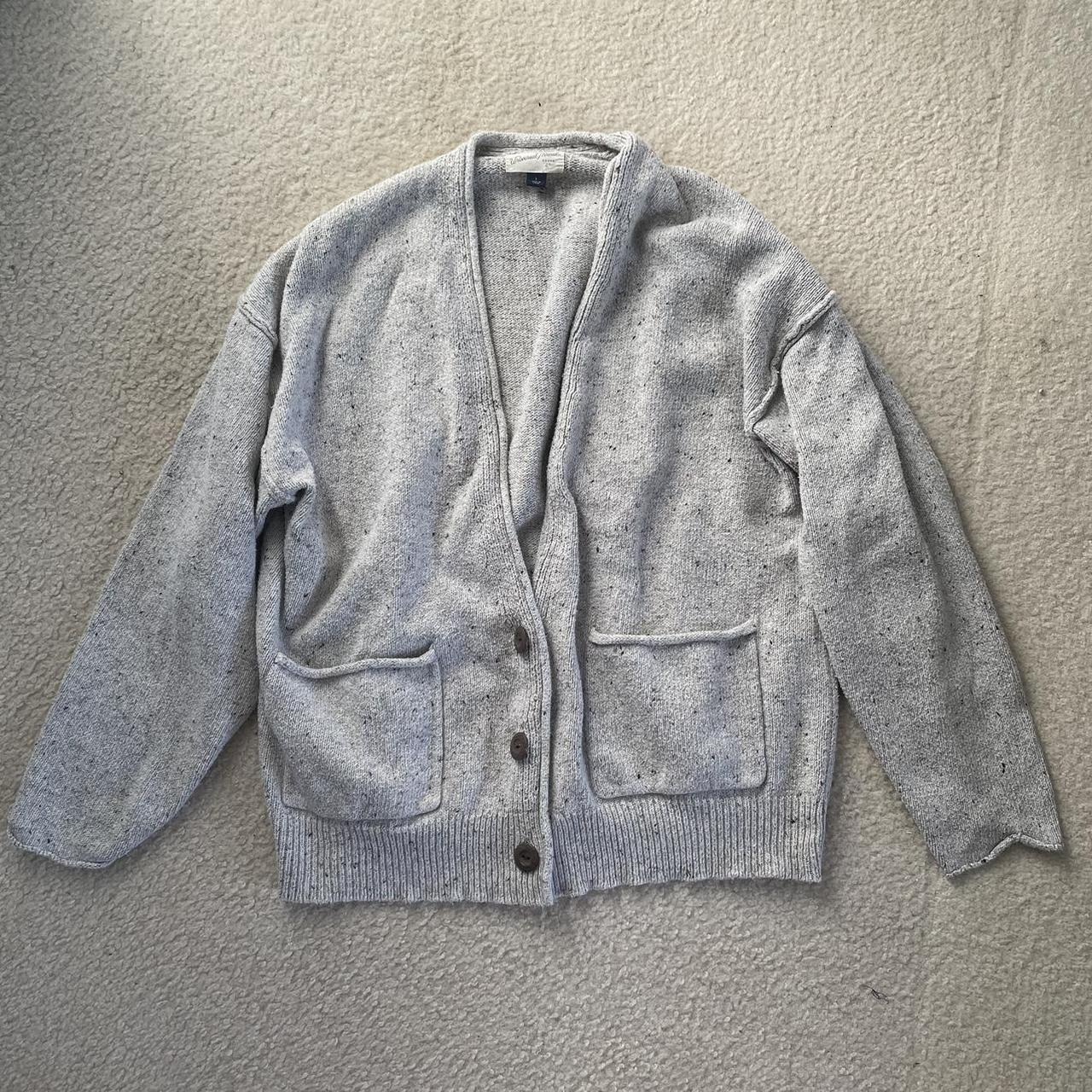 Cropped Slouchy Cardigan ⭒ in light grey ⭒ has 3... - Depop