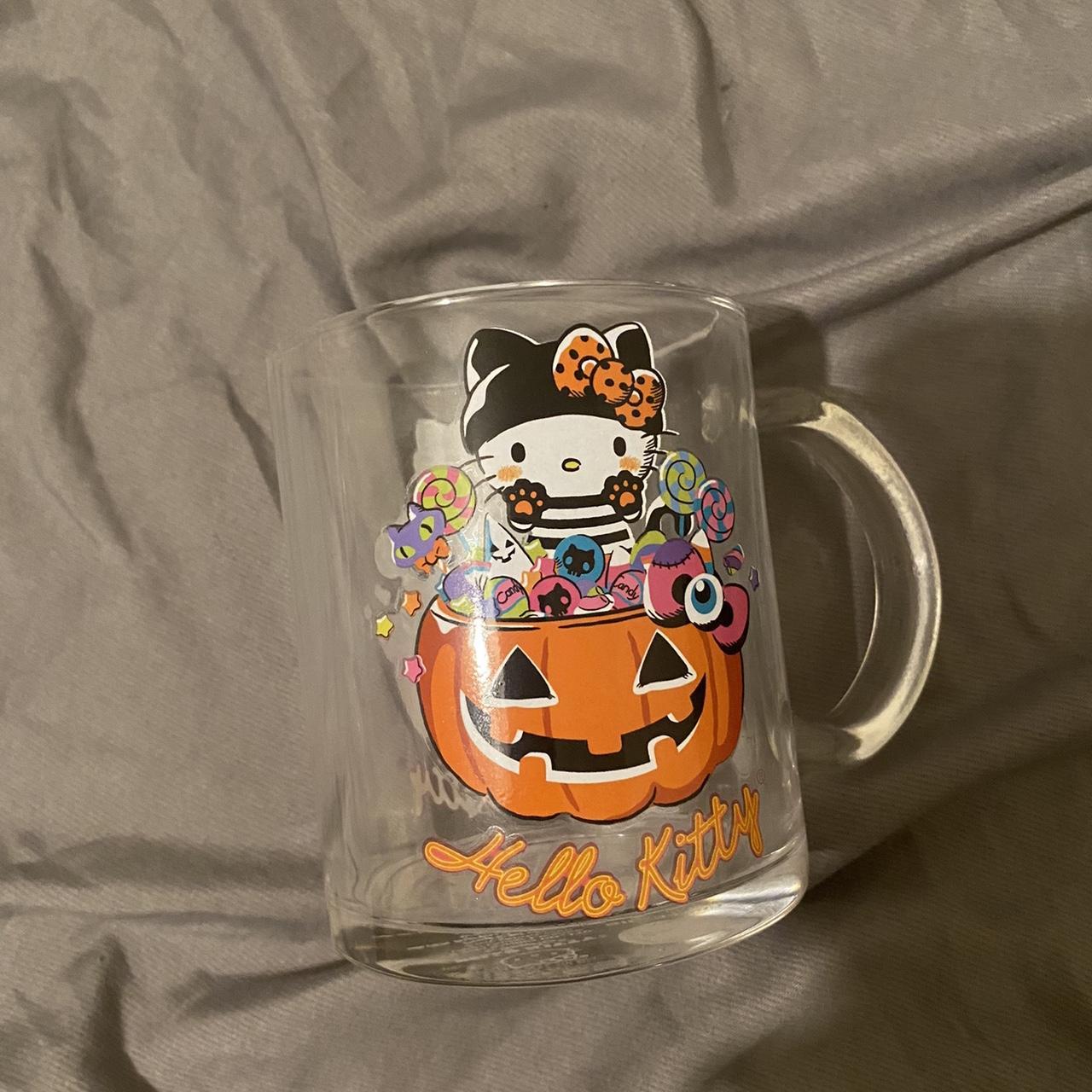 Hello Kitty glass mug - Depop