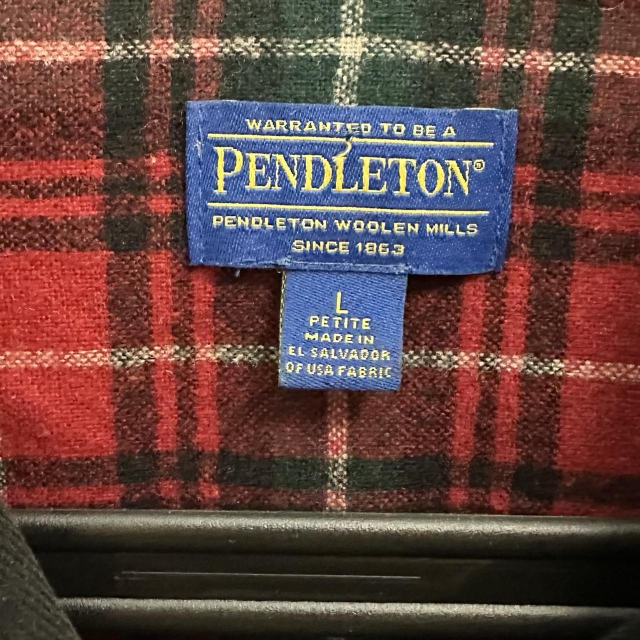 Pendleton plaid wool button down Marked as size L... - Depop