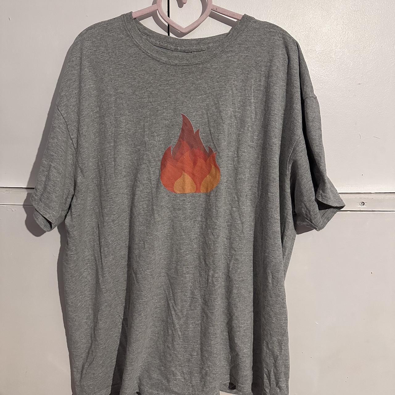unofficial sapnap fire logo tshirt. size XL.... - Depop