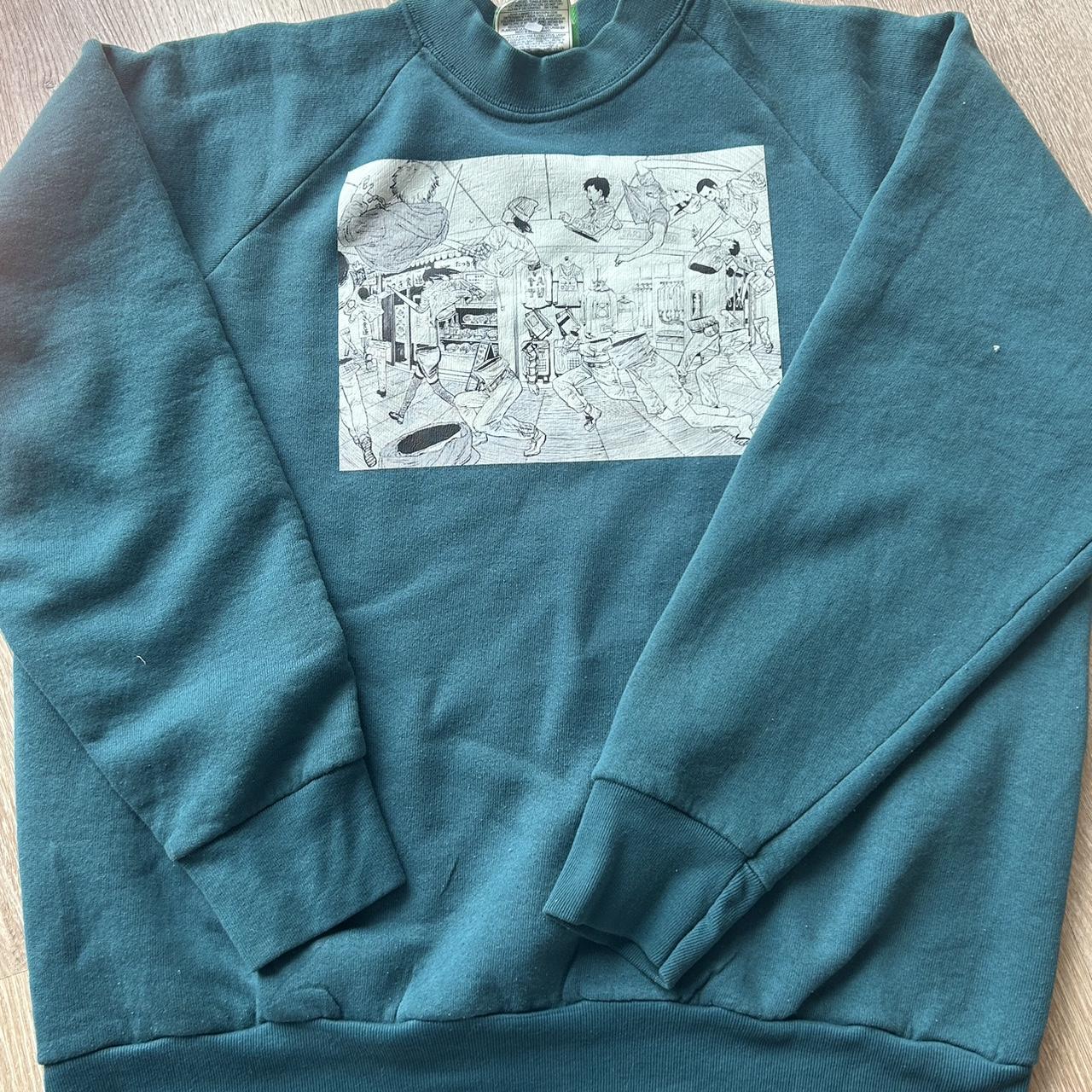 forest green anime sweater 🤗🤗 weeb staple 🌚 perfect... - Depop