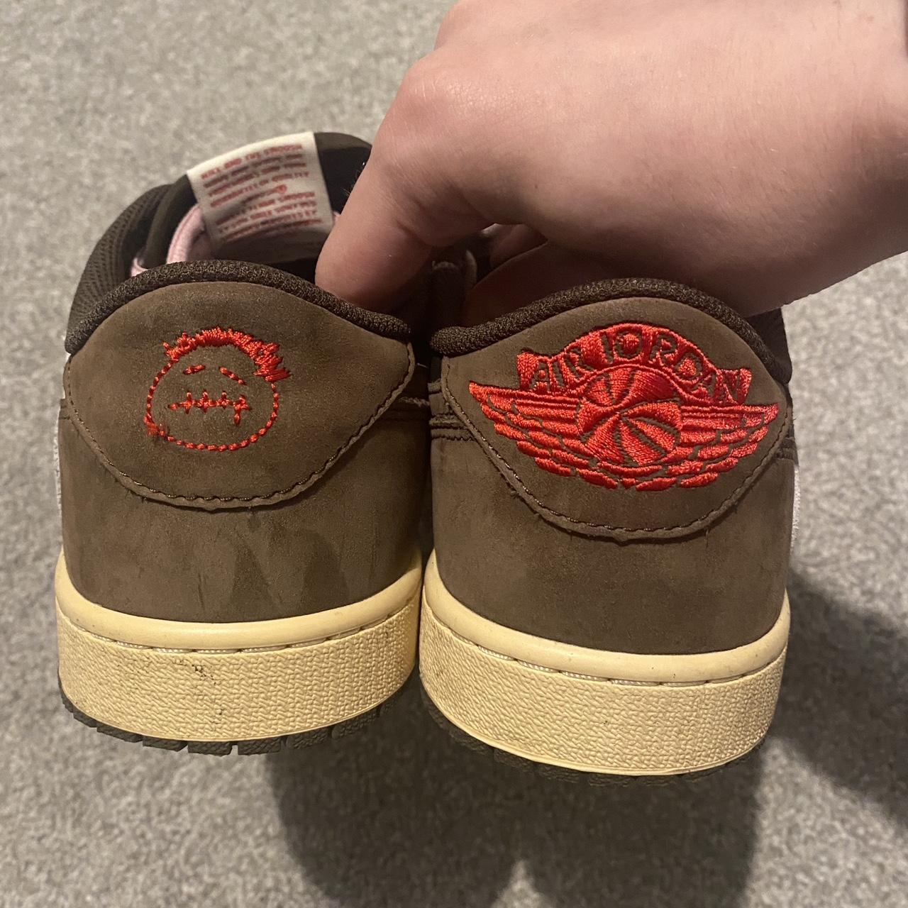 Travis scott jordan 1 low mocha. lightly worn with... - Depop