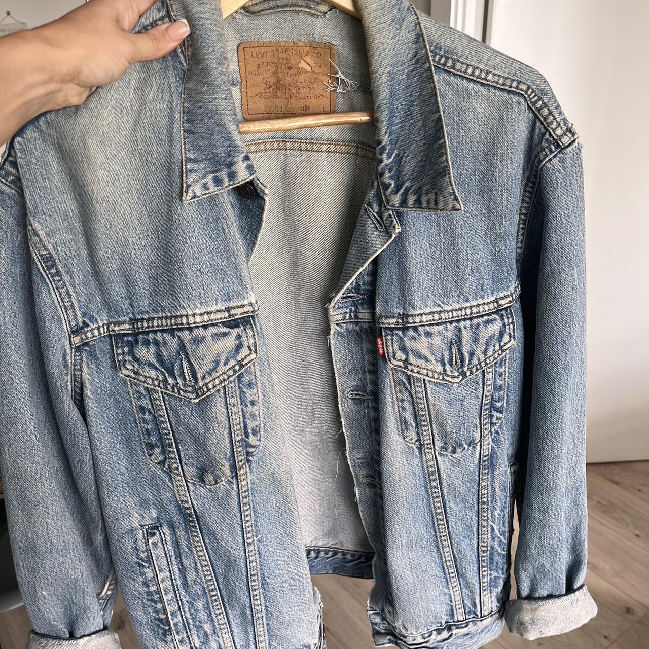 Vintage Levi’s oversized denim jacket. Shown for... - Depop