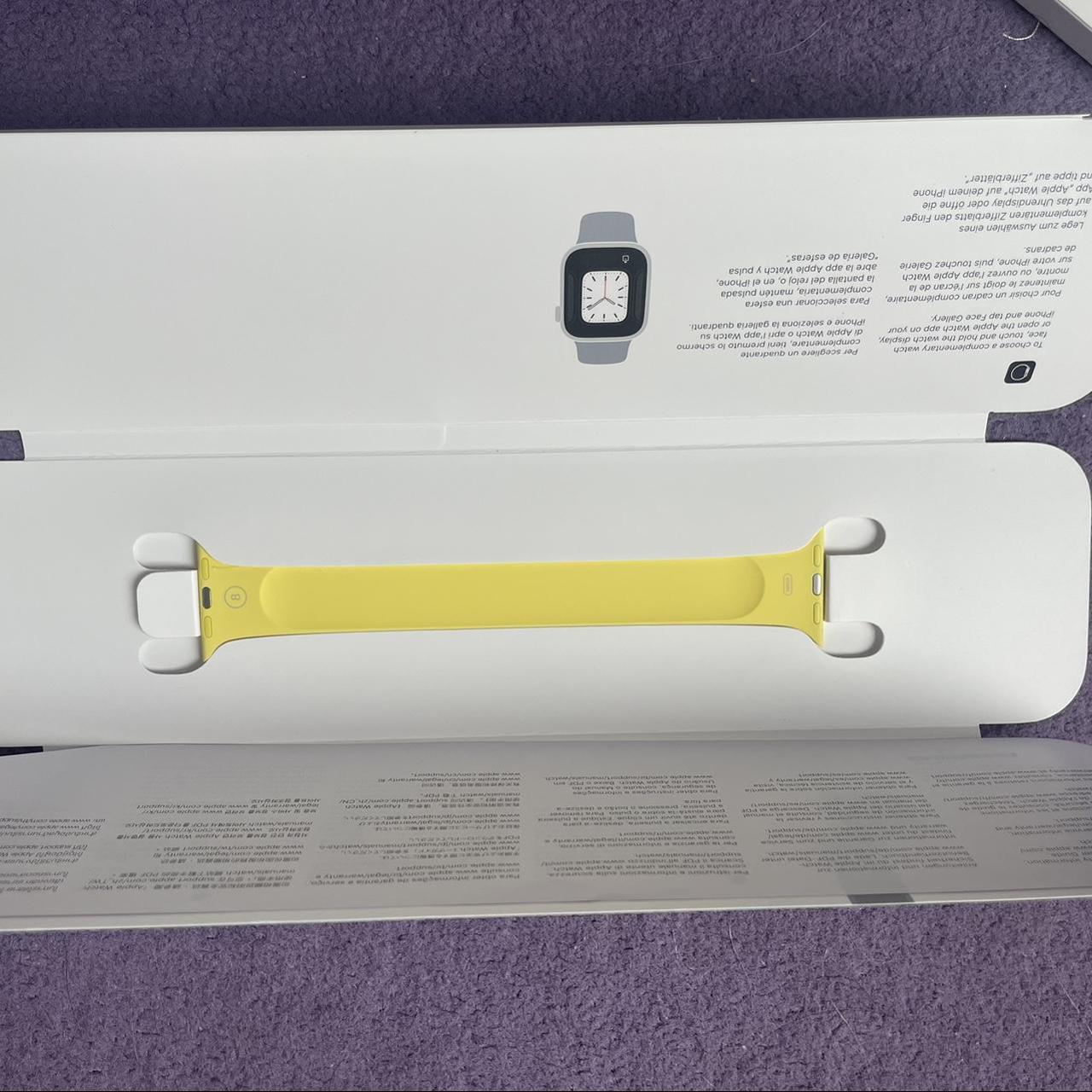 Canary yellow solo loop Apple Watch strap Size 8... - Depop