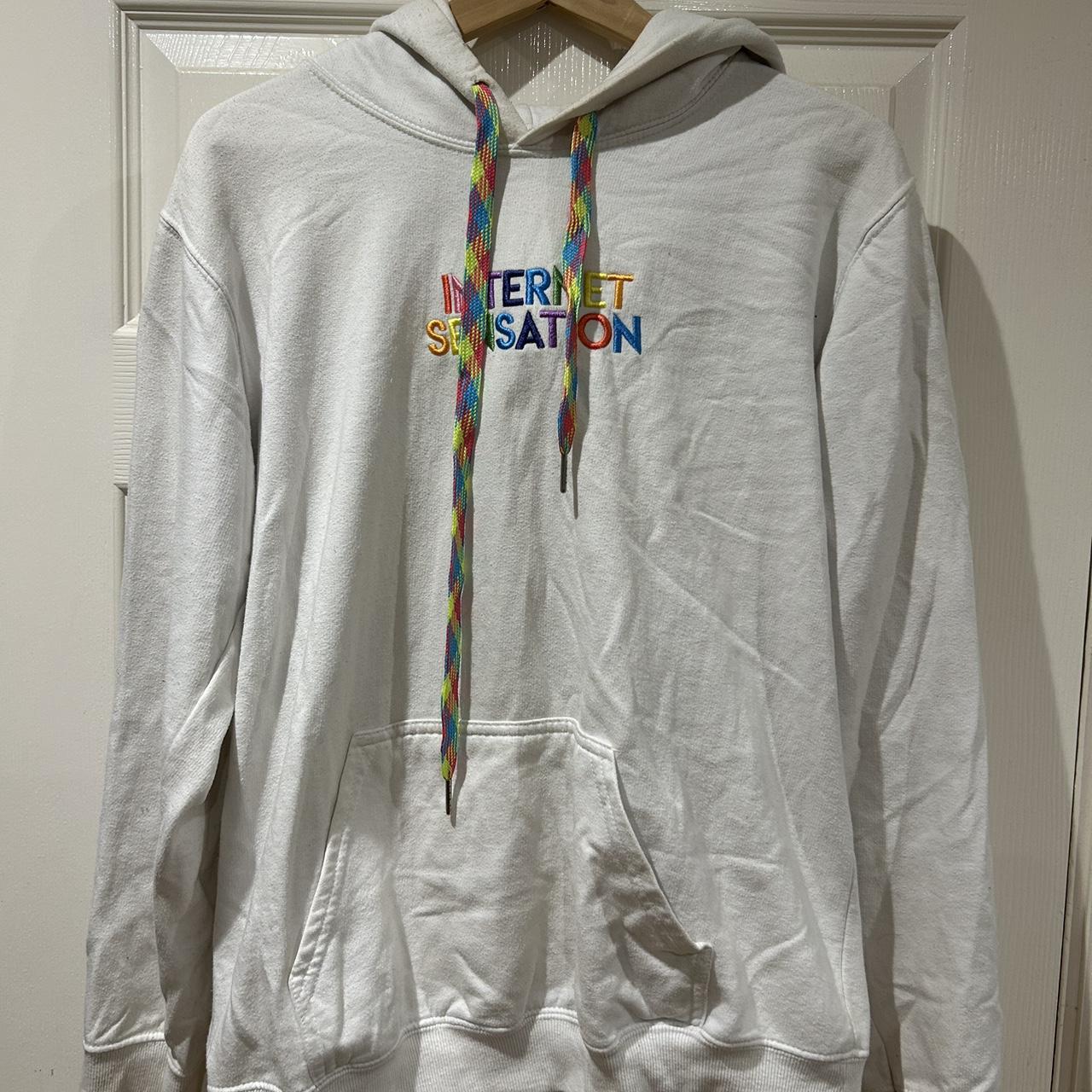 White Internet Sensation Hoodie ImAllexx Merch - Depop