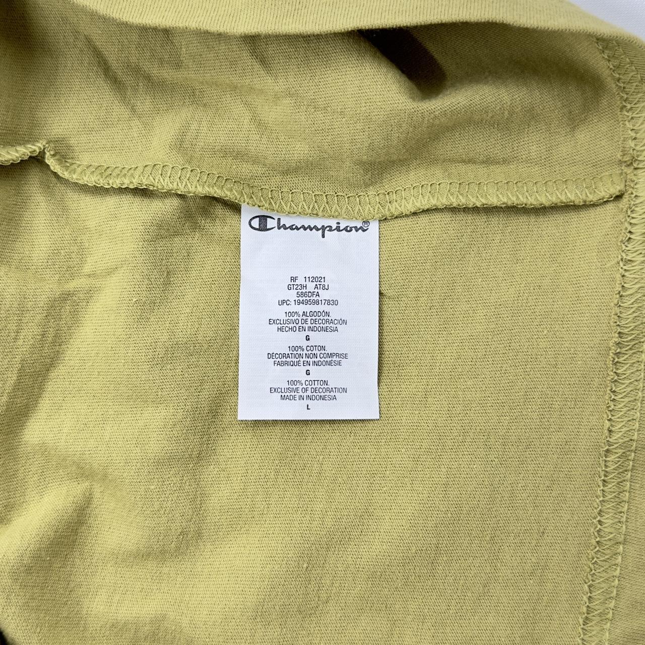 Champion Men's Khaki and Tan T-shirt | Depop