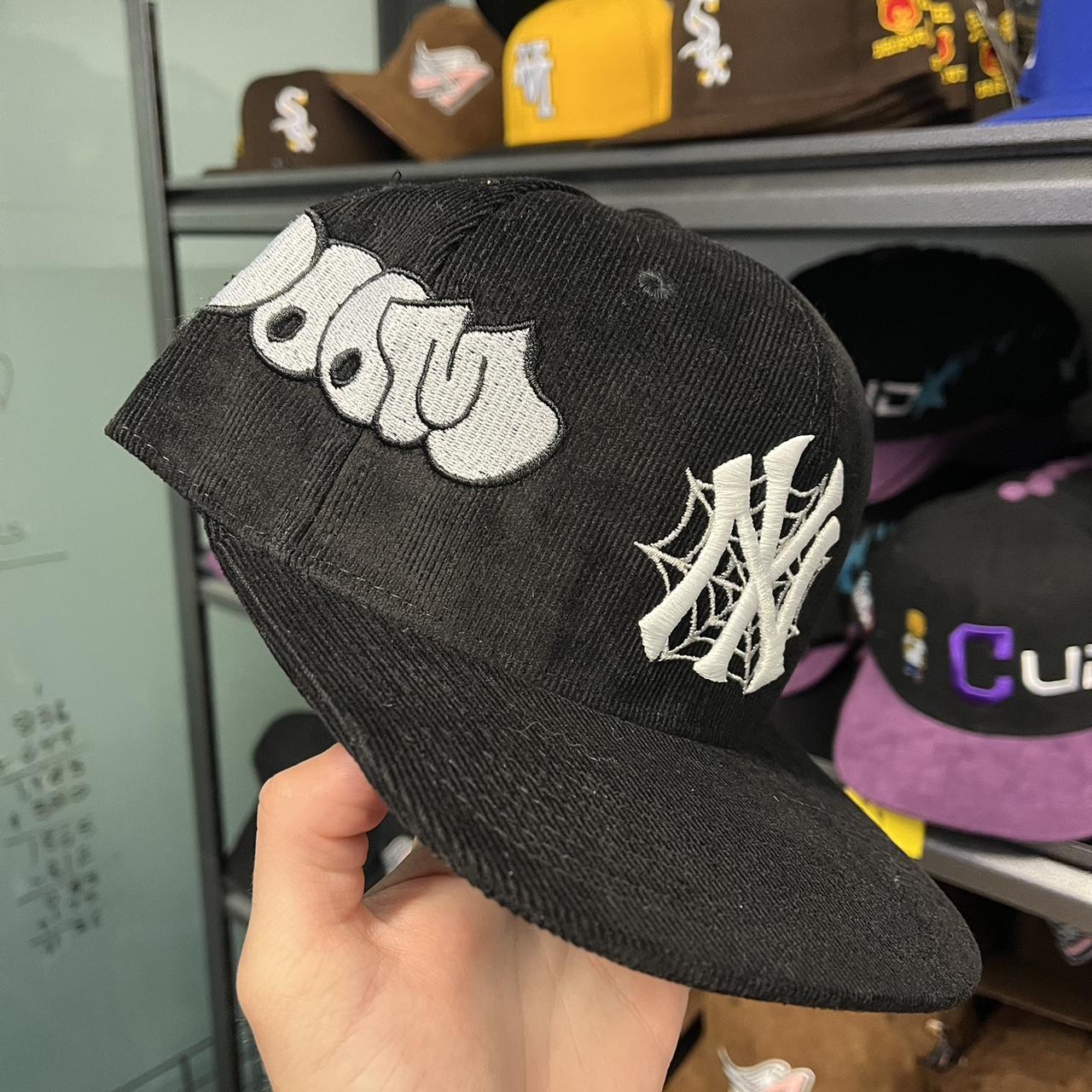 MF DOOM INSPIRED NEW YORK SNAPBACK CORDUROY TEXTURE - Depop
