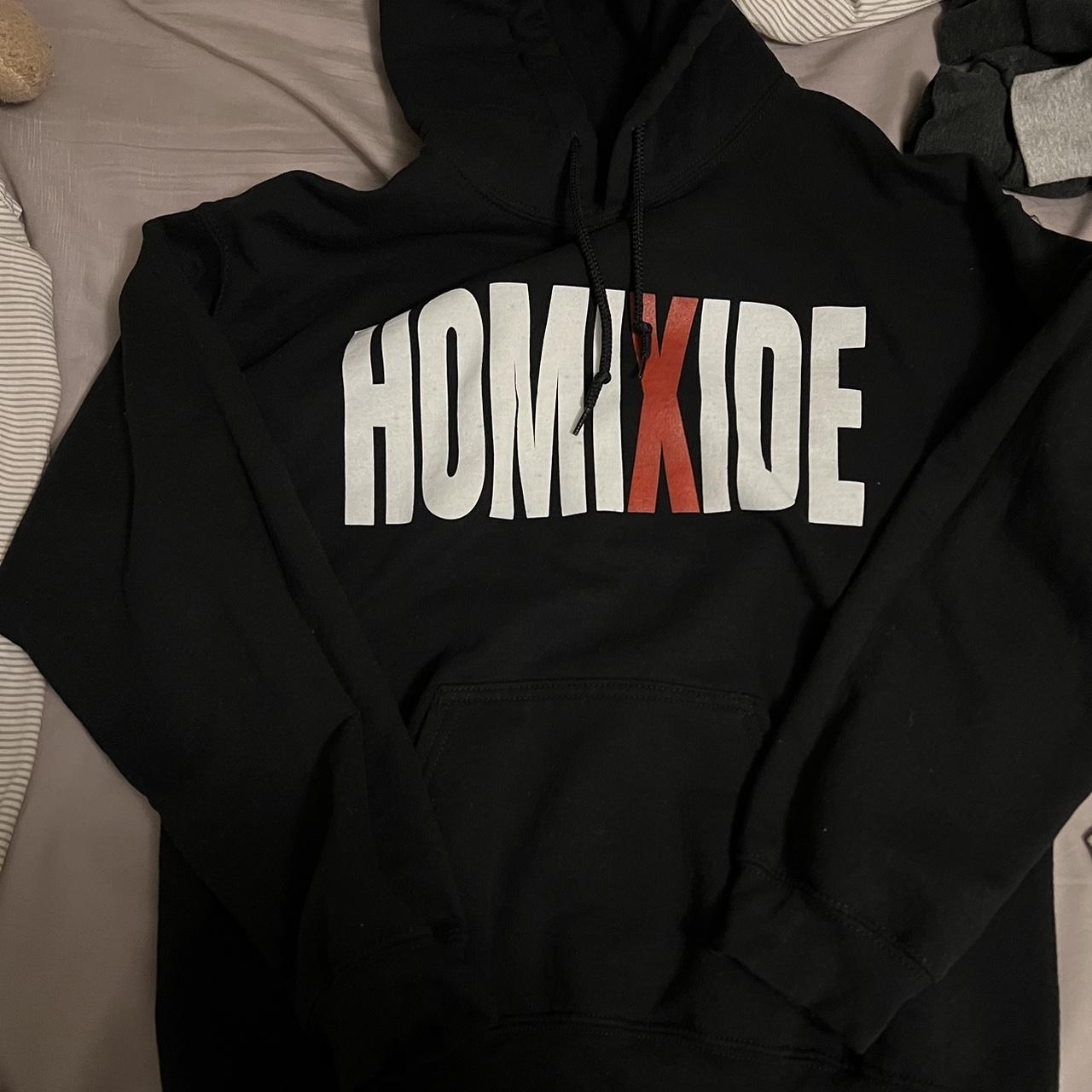homixide gang hoodie “HOMIXIDE” from the destroy... - Depop