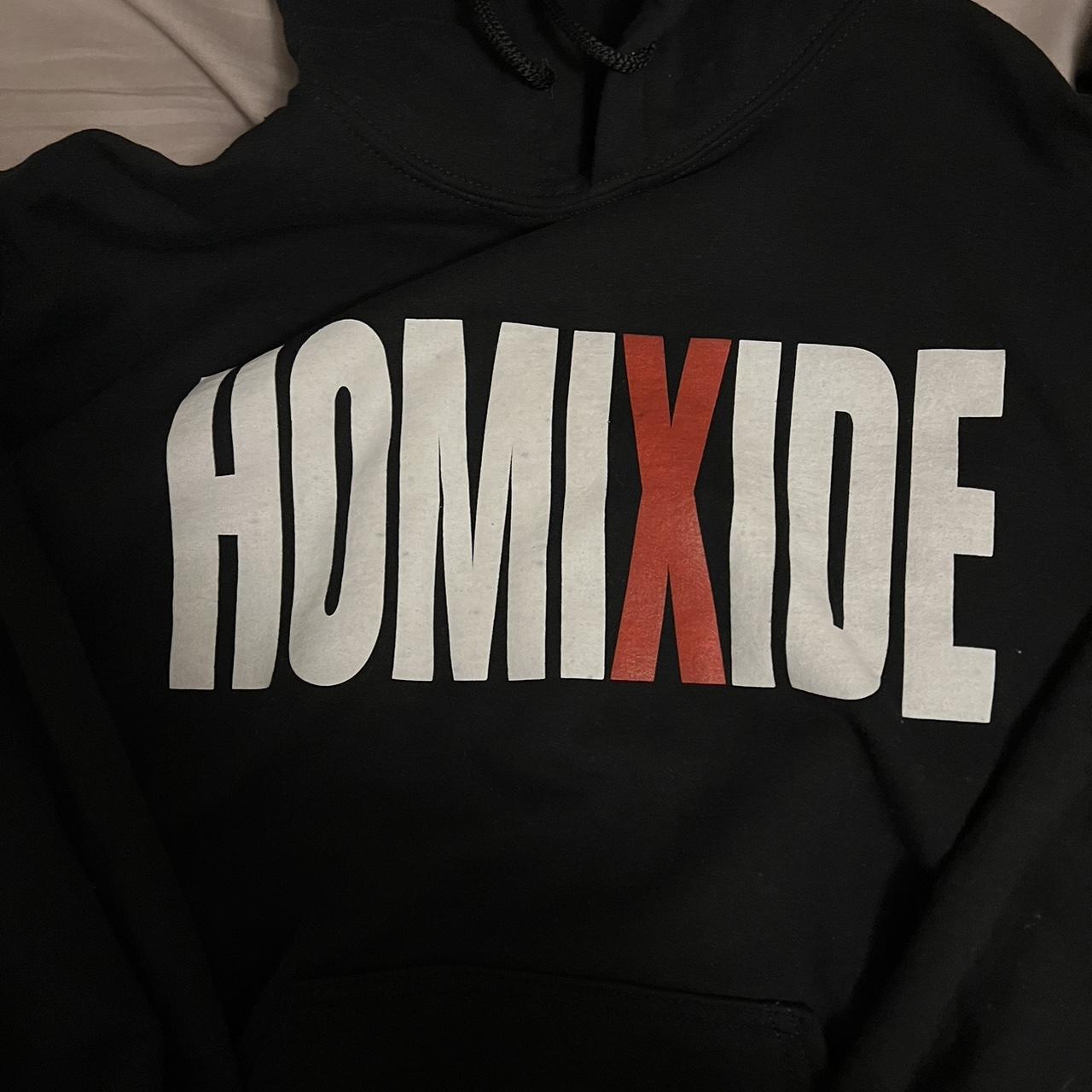 homixide gang hoodie “HOMIXIDE” from the destroy... - Depop