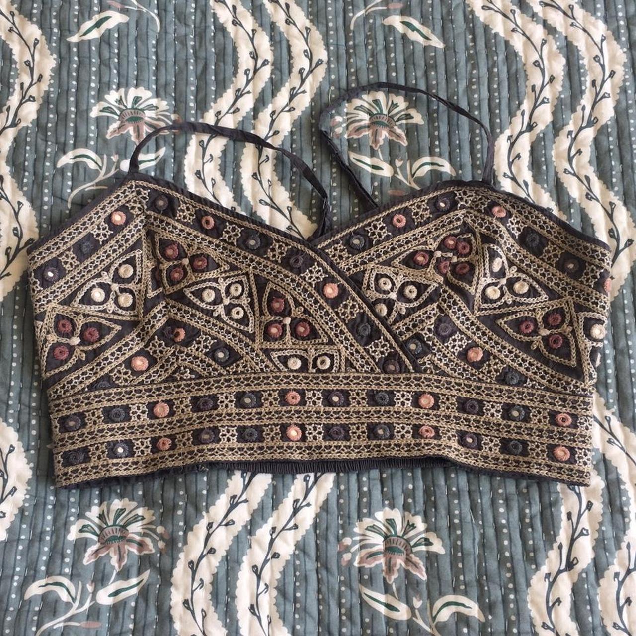 Funky disco cropped top bralette from American Eagle... - Depop