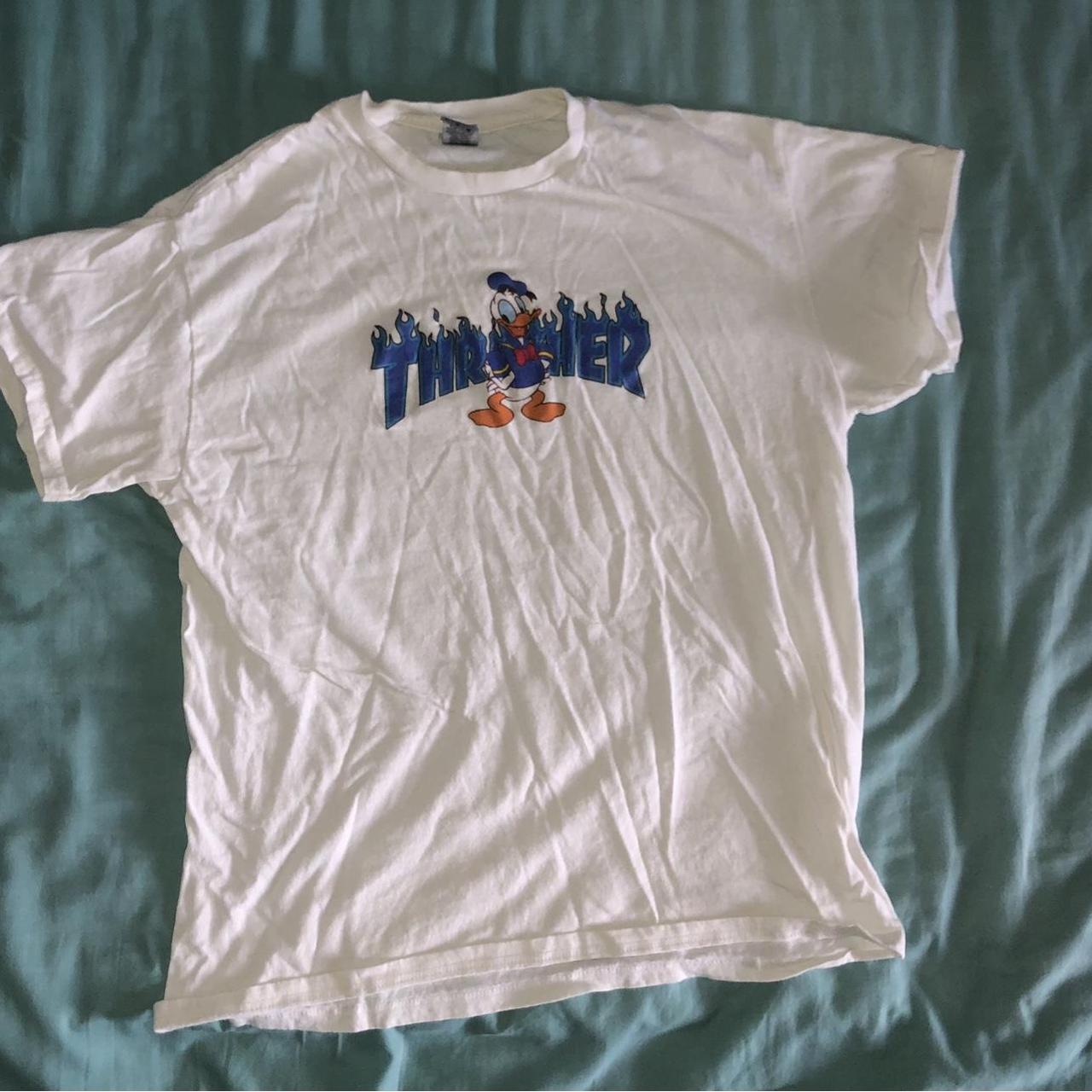 Donald Duck thrasher t shirt - Depop