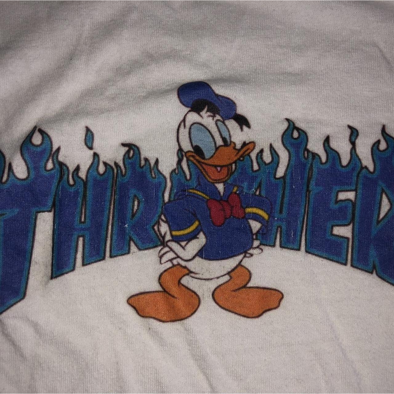 Donald Duck thrasher t shirt - Depop