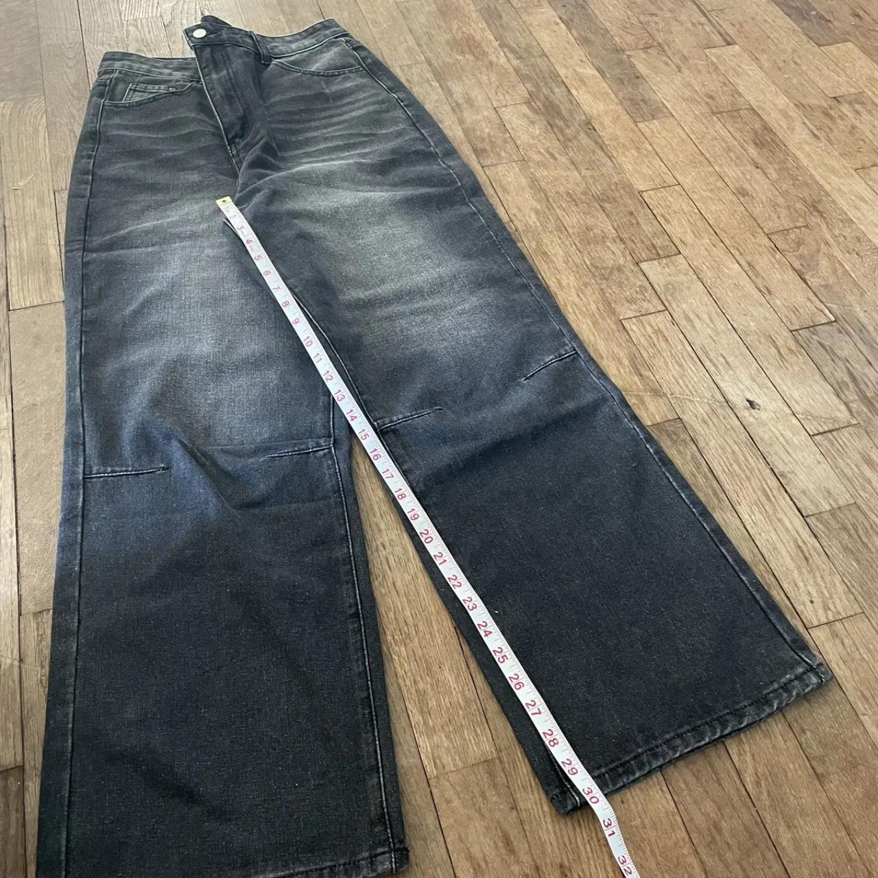 y2k/2000s colossal baggy faded grunge jeans size 34... - Depop