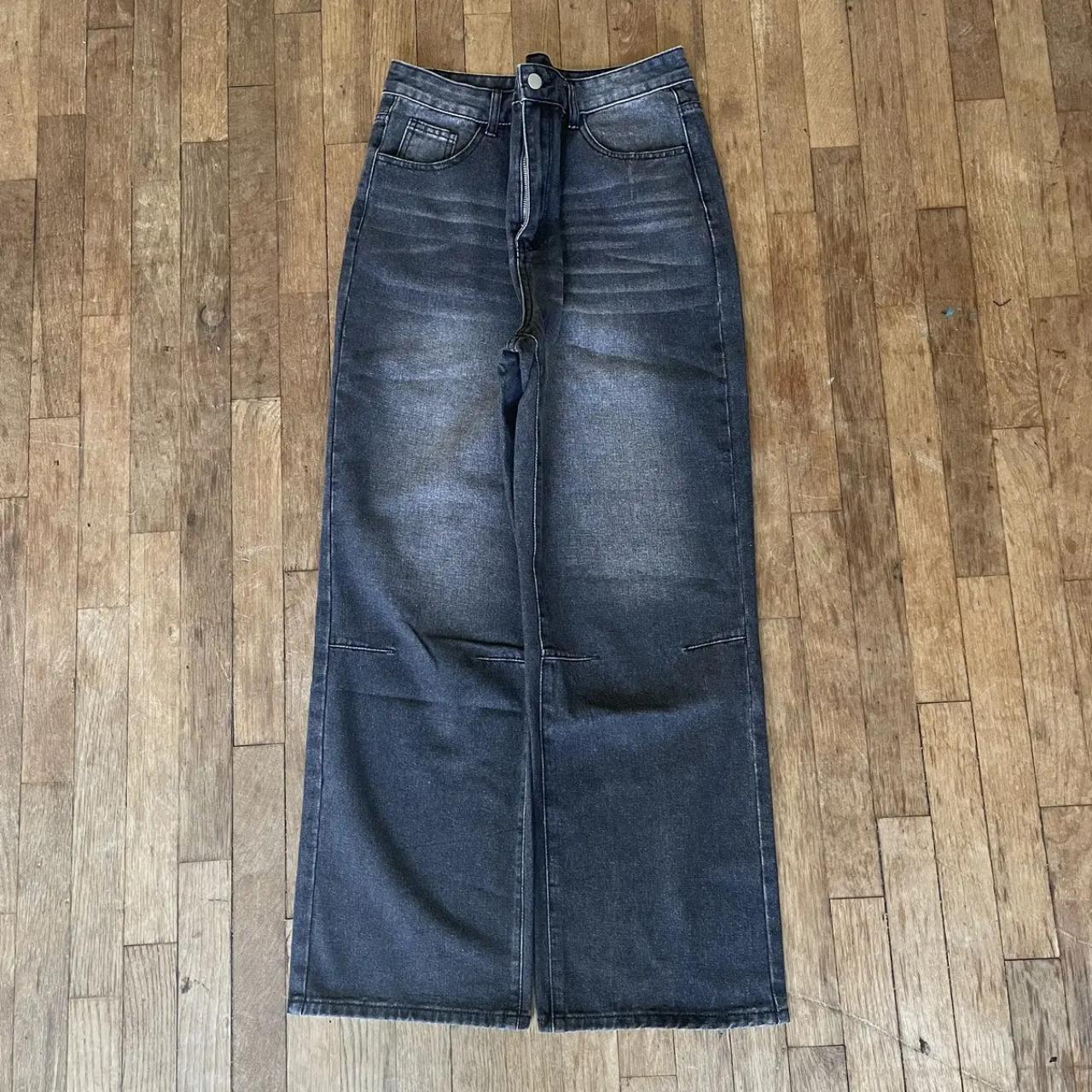y2k/2000s colossal baggy faded grunge jeans size 32... - Depop