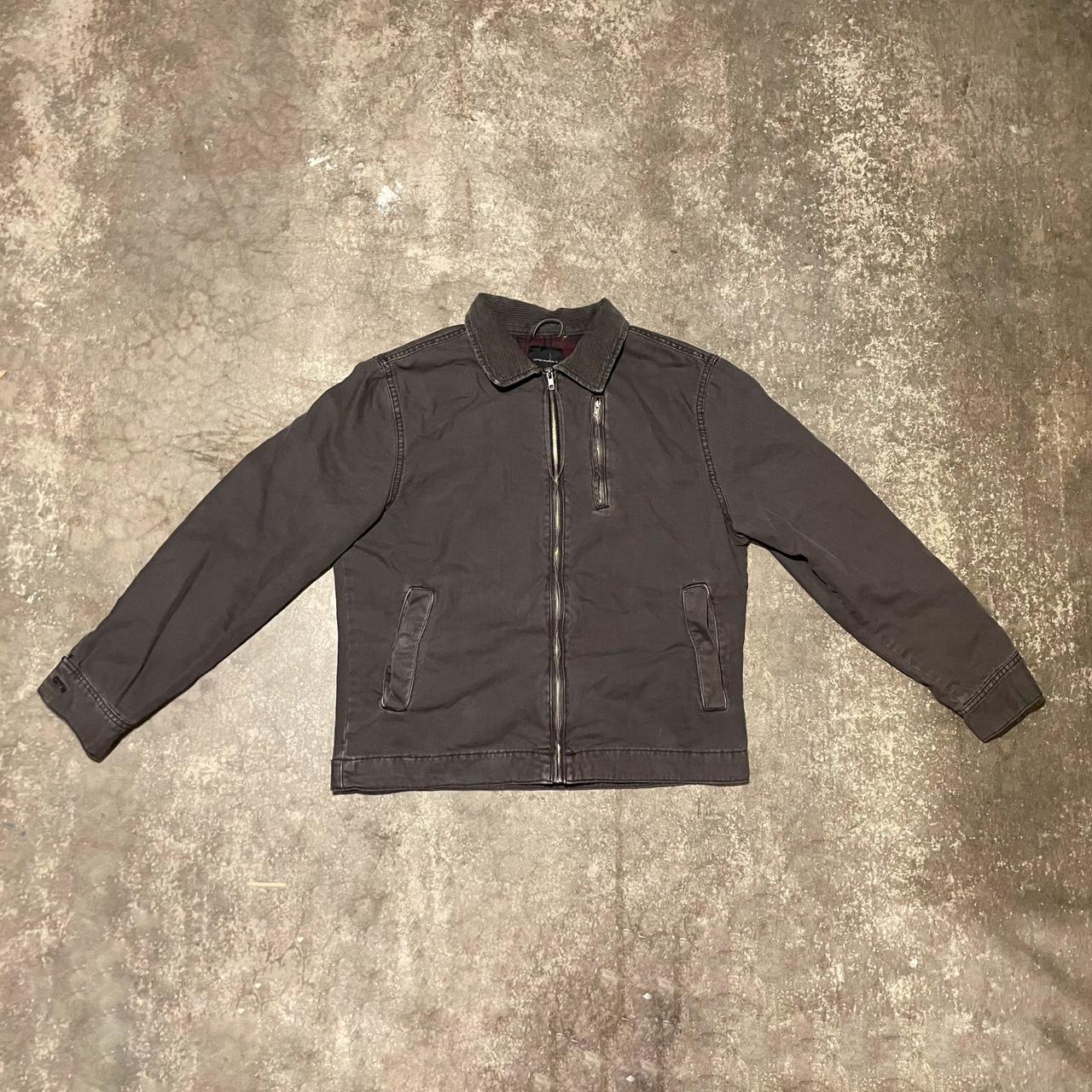 Washed Black Work Jacket carhartt like look and... - Depop