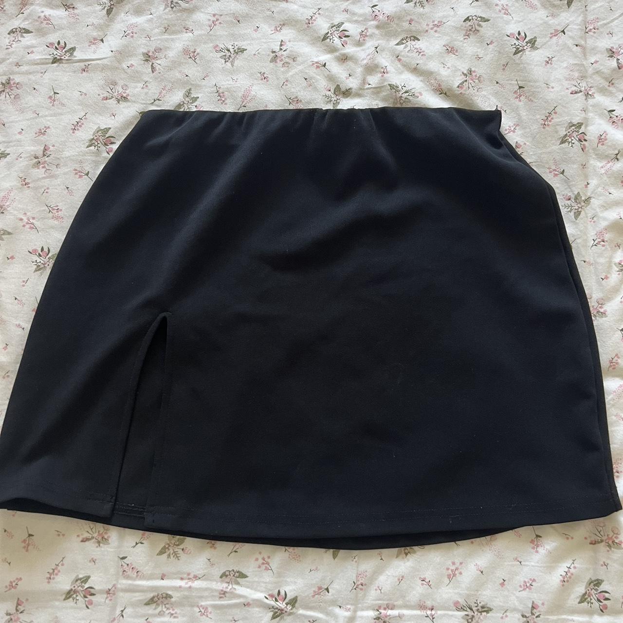 Verge Girl Mini Skirt Thigh Slit High Waisted Size 8 Depop