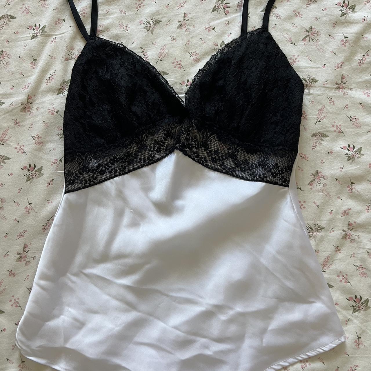 Glassons lace cami Deep V on back Never worn Size 8... - Depop