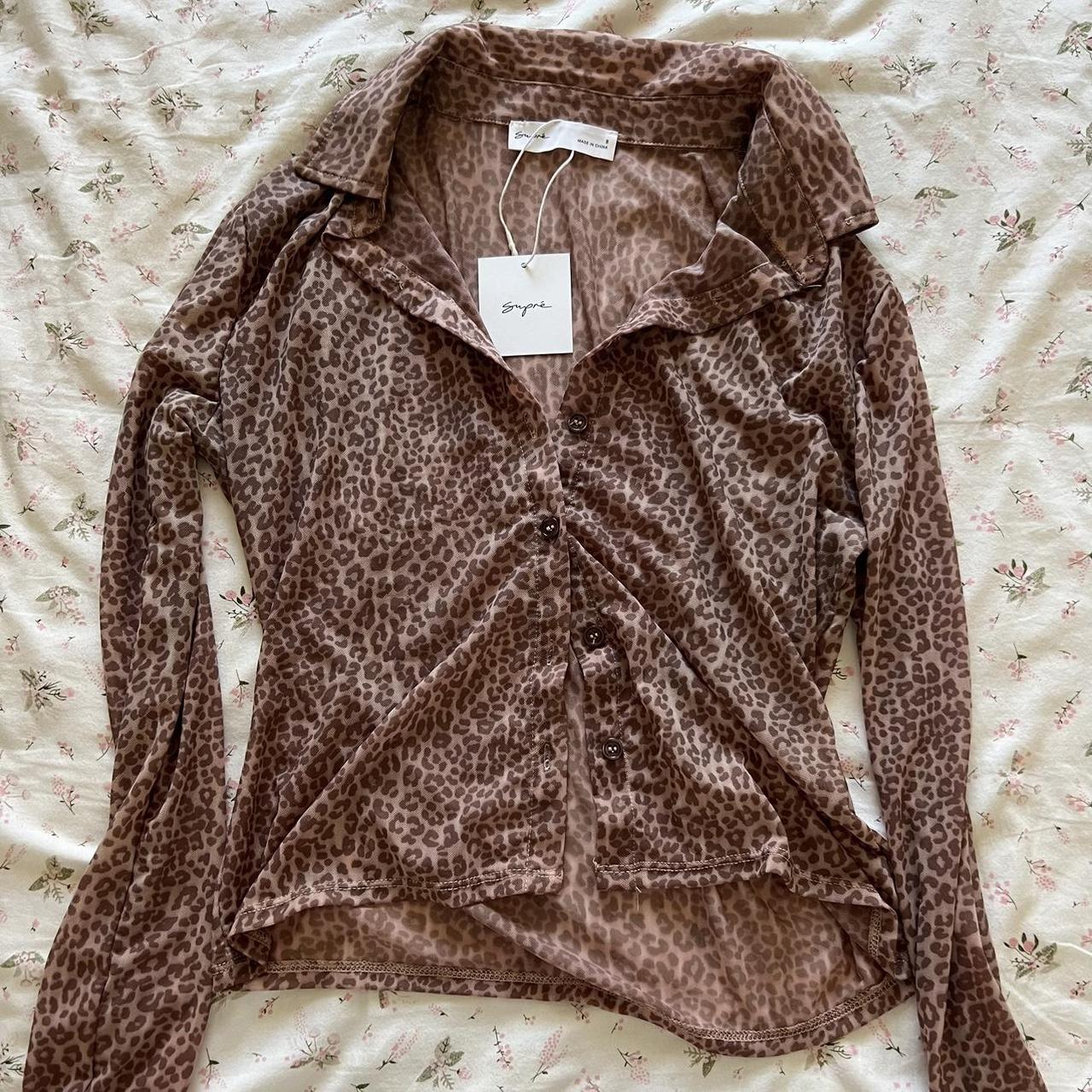 Supre mesh long sleeve top Never worn Size small - Depop