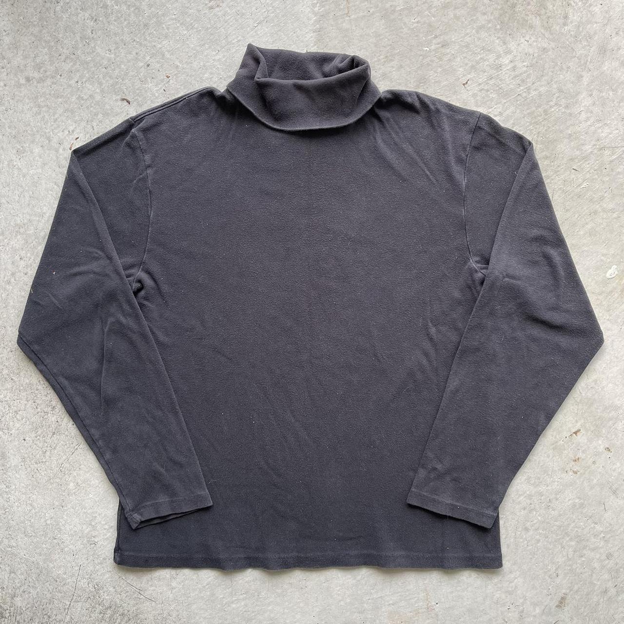 Vintage y2k Sun Faded Black Gap Turtle Neck Sz L,... - Depop