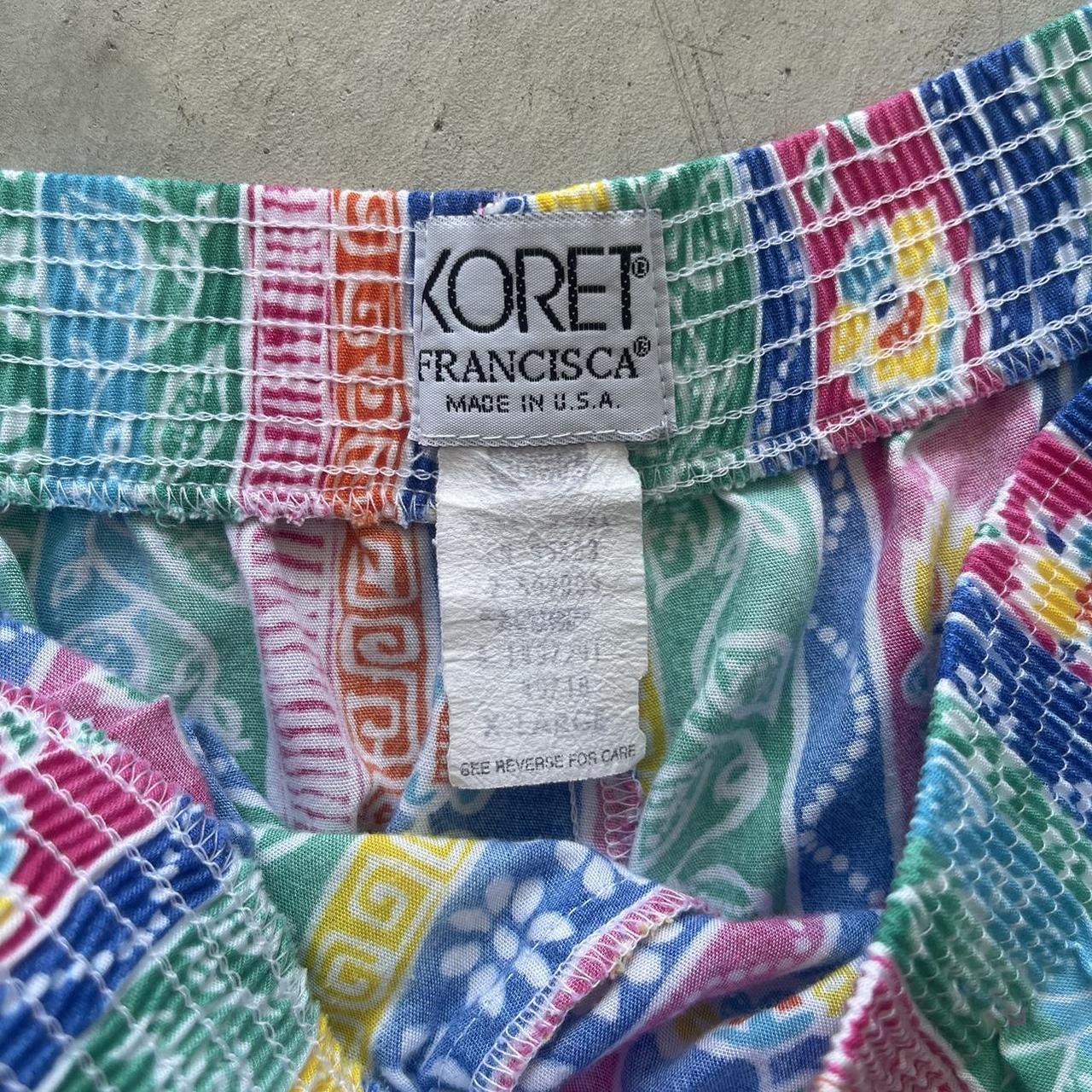 Vintage 1990s Super Lightweight Koret Baggy Floral... - Depop