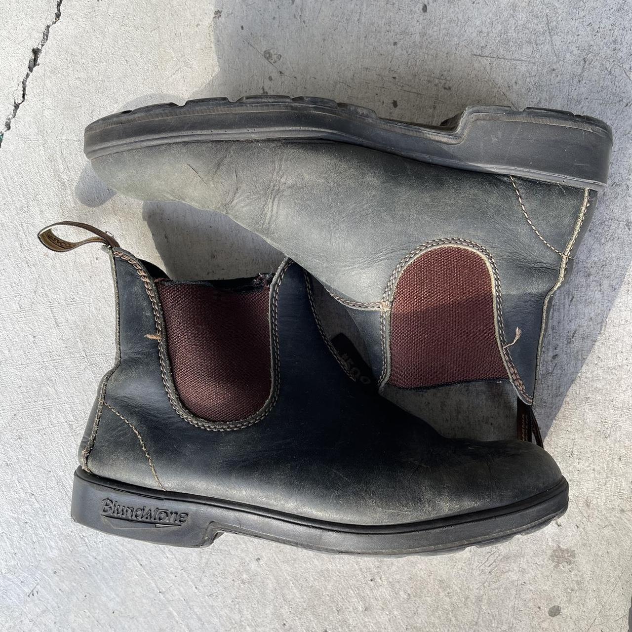 Faded Black Blundstone 500 Boots great Chelsea style... - Depop