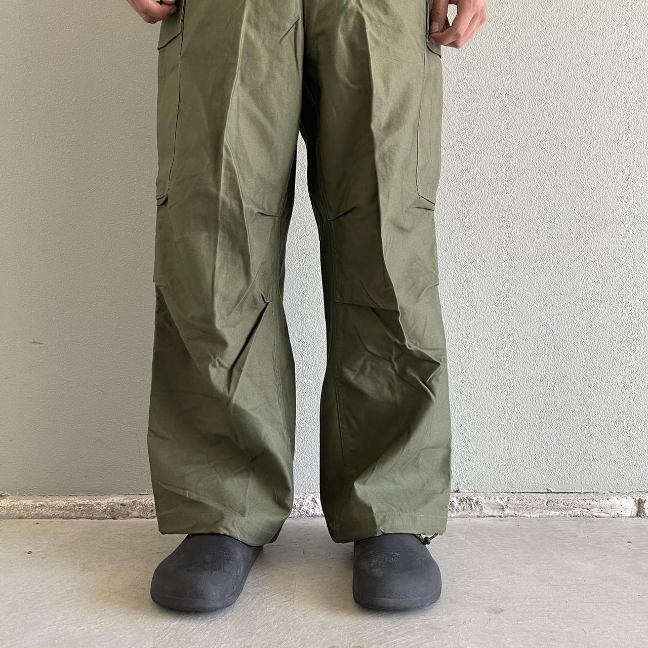Vintage 1950s Near DS US Army M-51 Wide Leg Cargo... - Depop