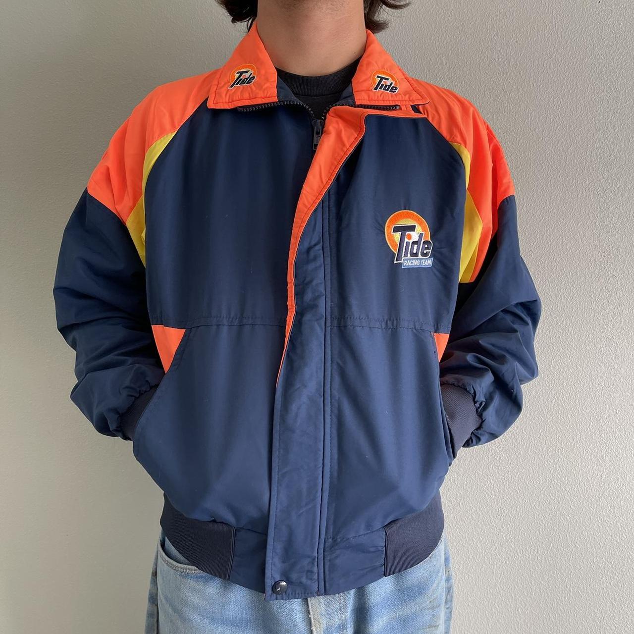 Vintage 1980s Tide Racing Team Jacket great NASCAR... - Depop