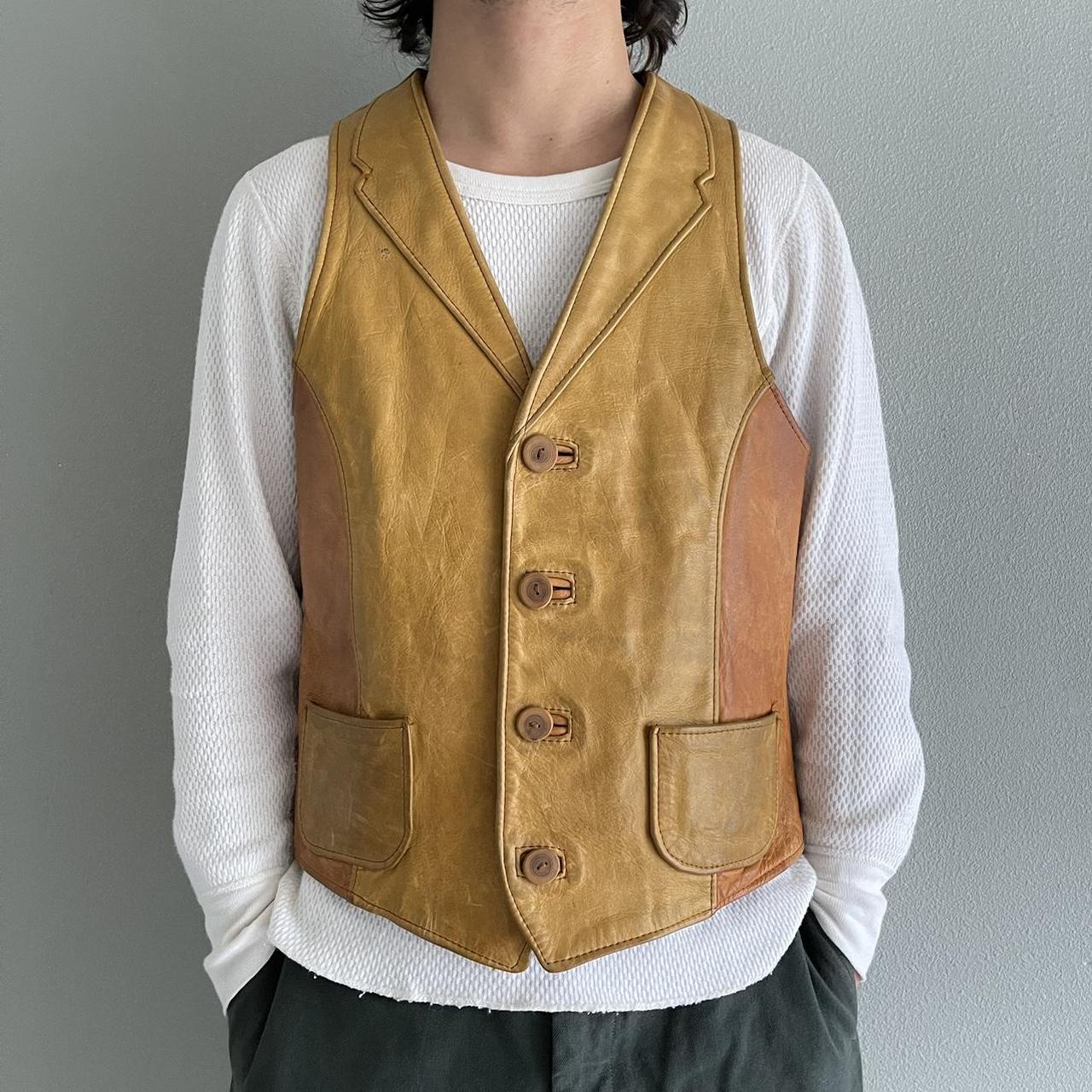 Vintage 1950s/60s Two Tone Tan Made in California... - Depop