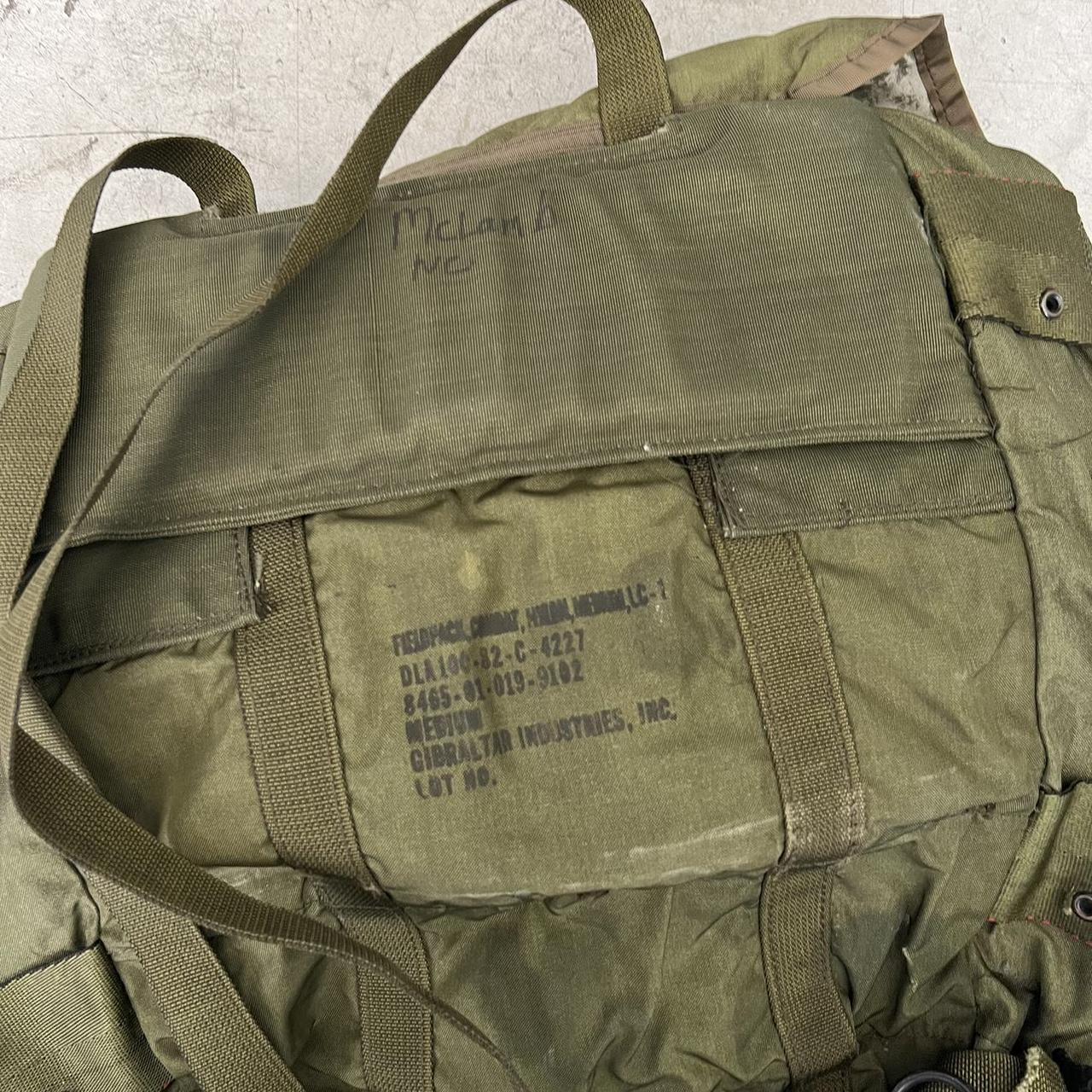 Vintage 1980s Army Combat Fieldpack Stenciled... - Depop