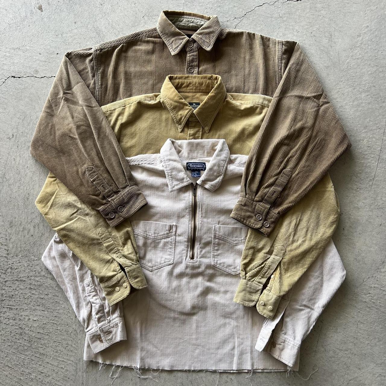 Vintage Cropped and Chopped Boxy Earth Tone Corduroy... - Depop