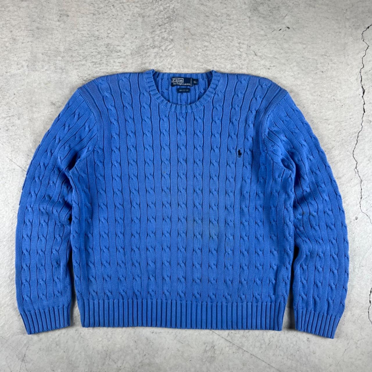 Vintage 1990s Vibrant Baby Blue Polo RL 100% Cotton... - Depop