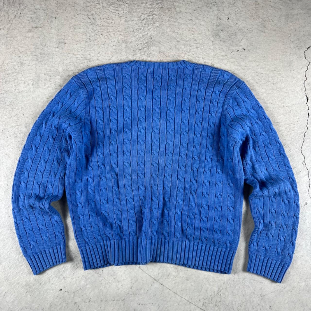 Vintage 1990s Vibrant Baby Blue Polo RL 100% Cotton... - Depop