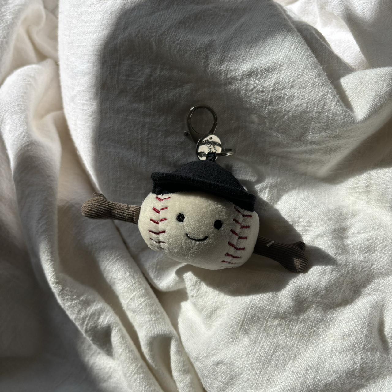 Jellycat Baseball Bag Charm Keychain #jellycat... - Depop