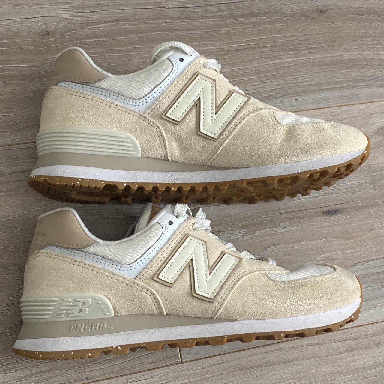 New Balance 574 in Angora Worn but in great... - Depop