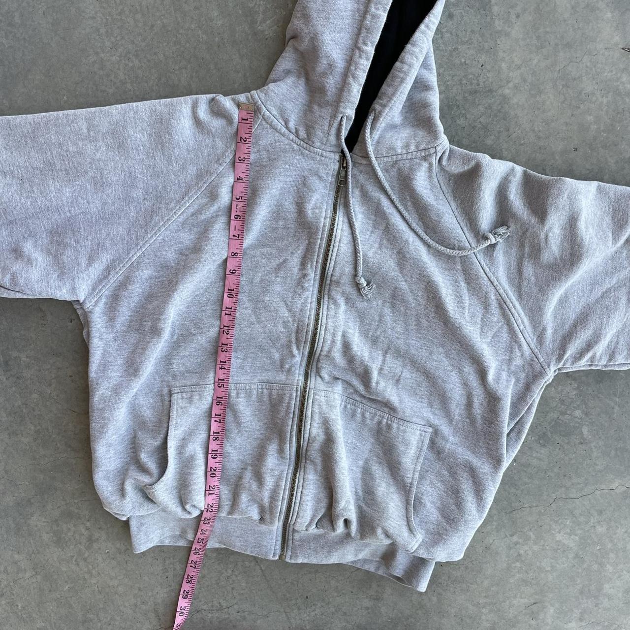 Vintage 1990s thermal lined full zip hooded... - Depop