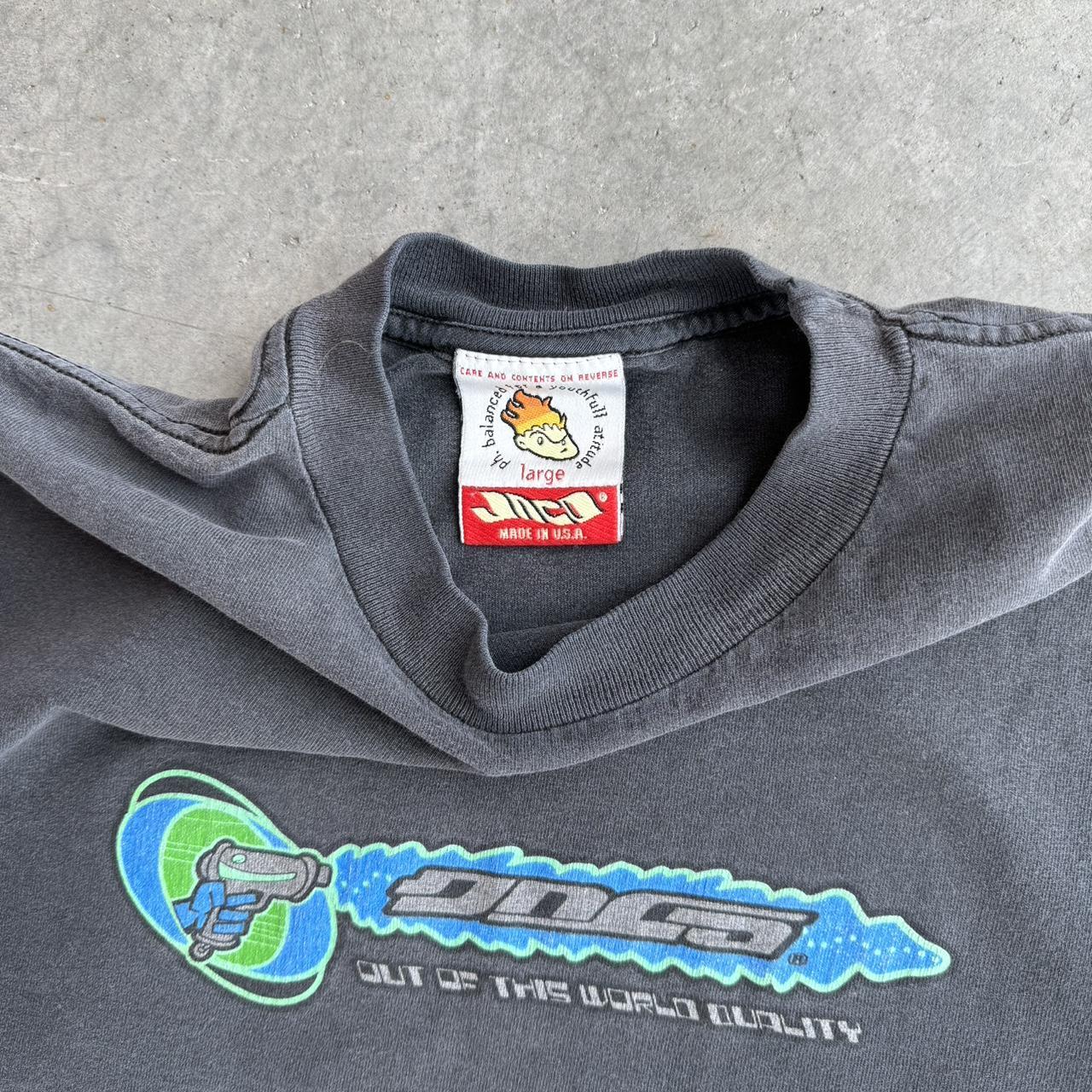 Vintage late 90s early 2000s JNCO faded graphic tee... - Depop