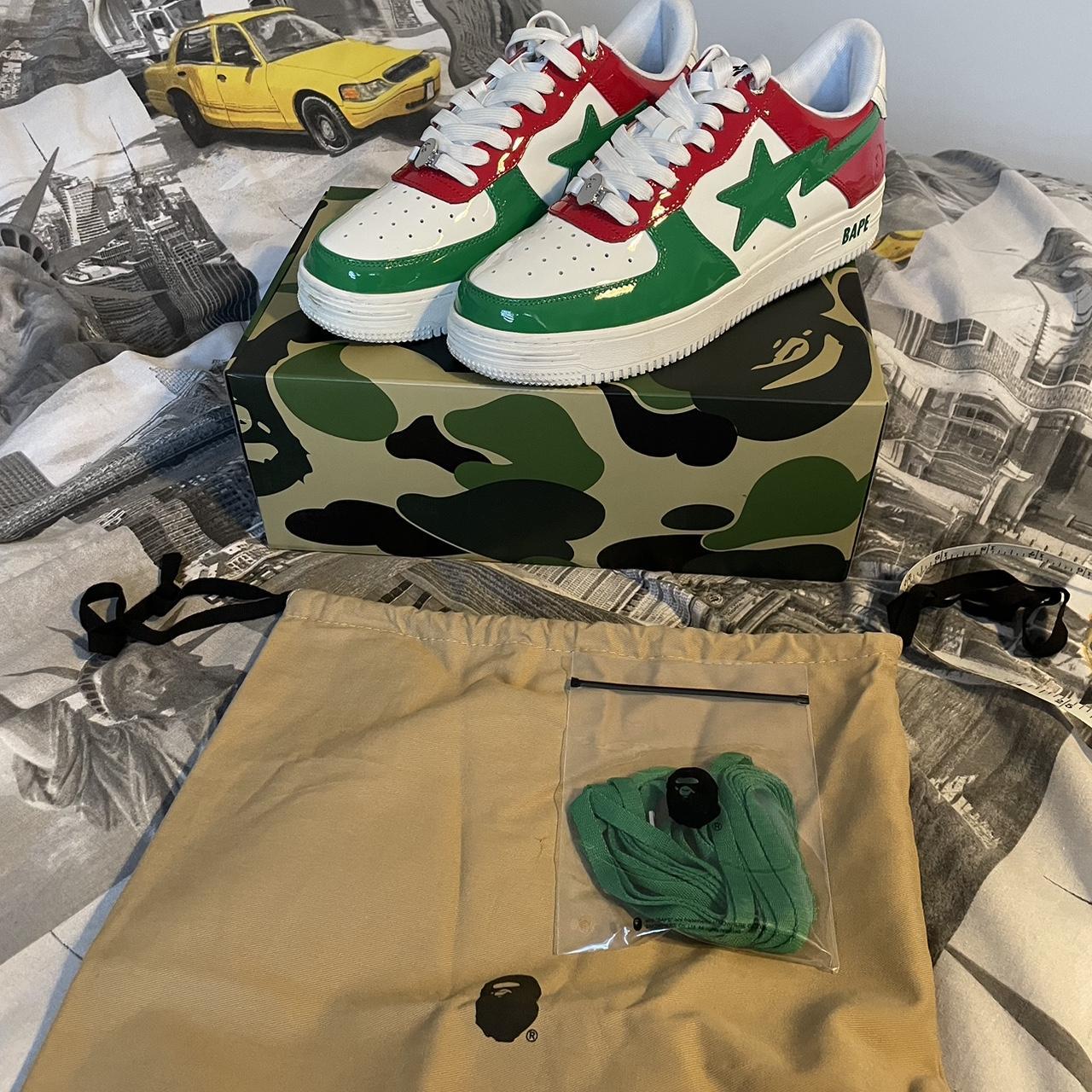 Bapestas in “Italy” colourway size UK10, bought from... - Depop