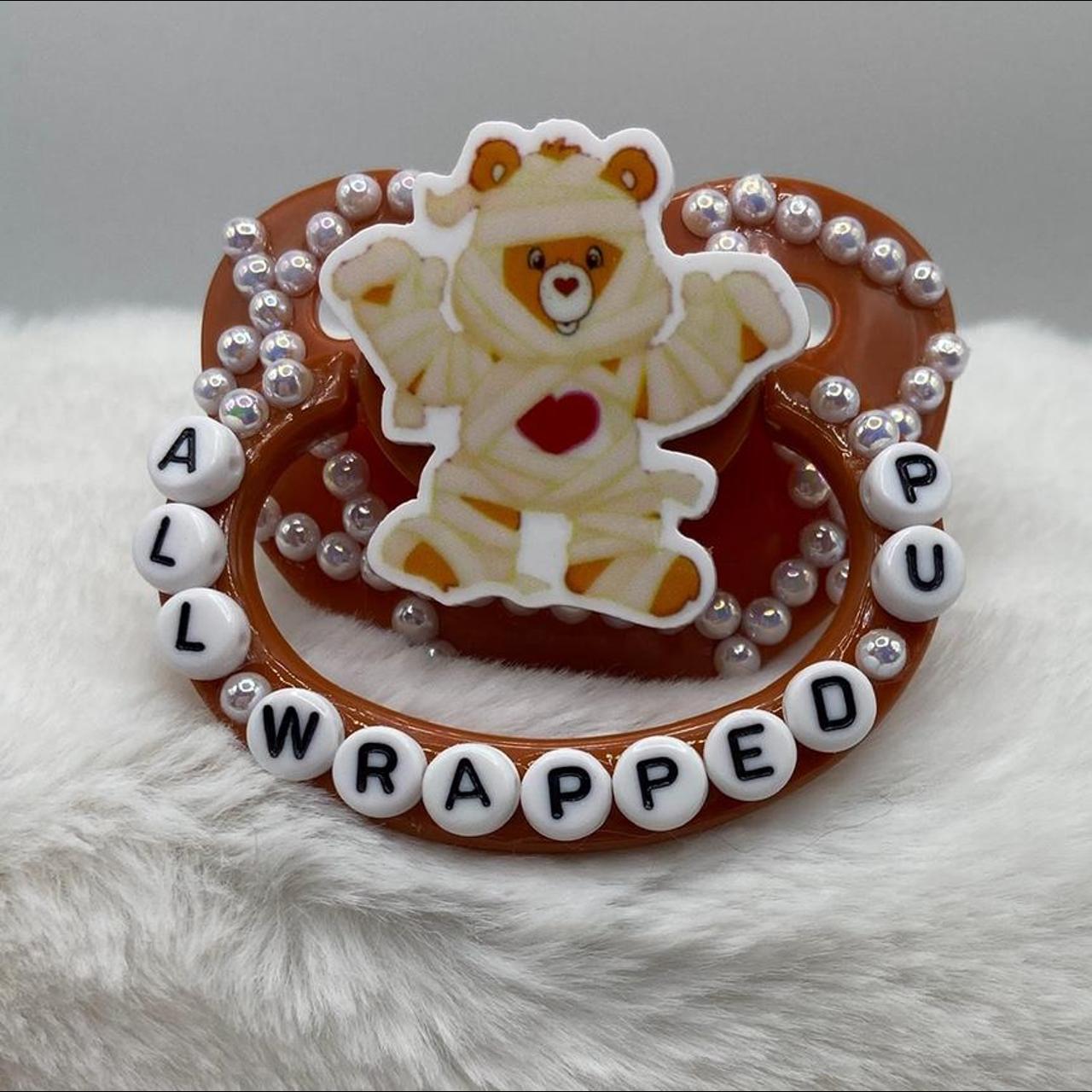 Mummy carebear paci Adult pacifier 18+ Free handle... - Depop